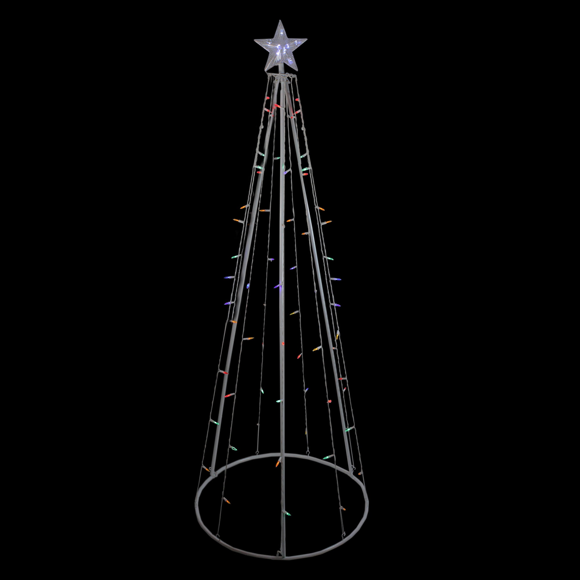 Northlight LED Lighted Cone Tree Outdoor Christmas Decoration - 6 ...