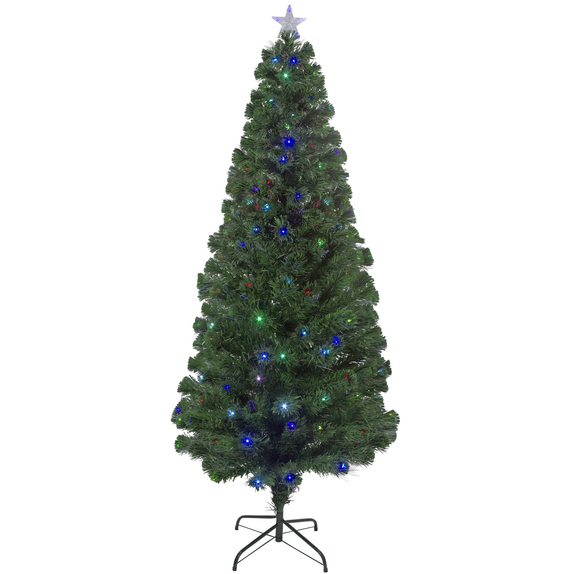 Northlight 6' Pre-Lit Color Changing Fiber Optic LED Christmas Tree ...