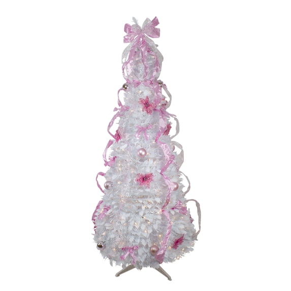WhitePop-Up 6 Pre-Lit Artificial Christmas Tree - Walmart.com