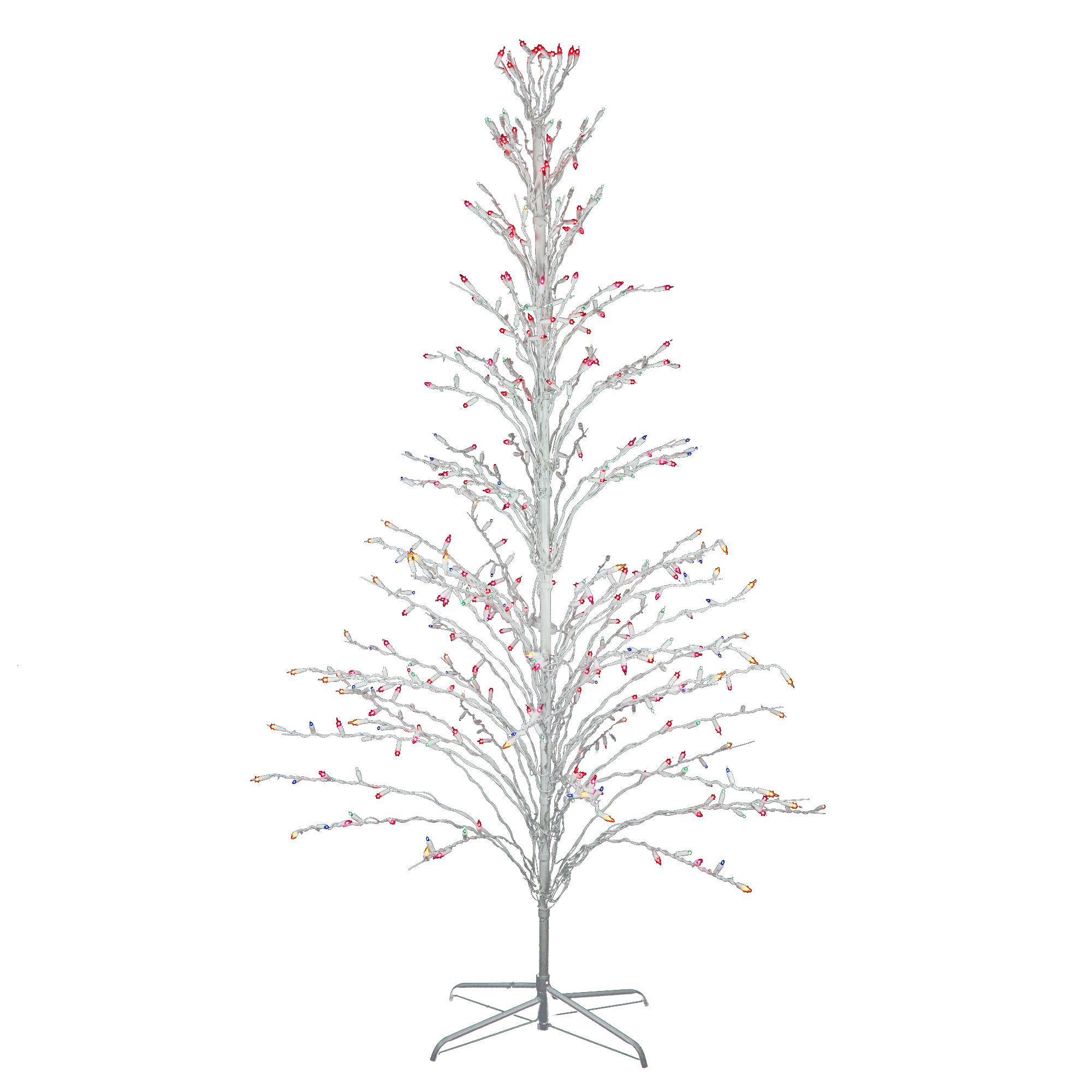 Puleo International 6 ft. Pre-Lit Twig Tree with 240 White LED Twinkle ...