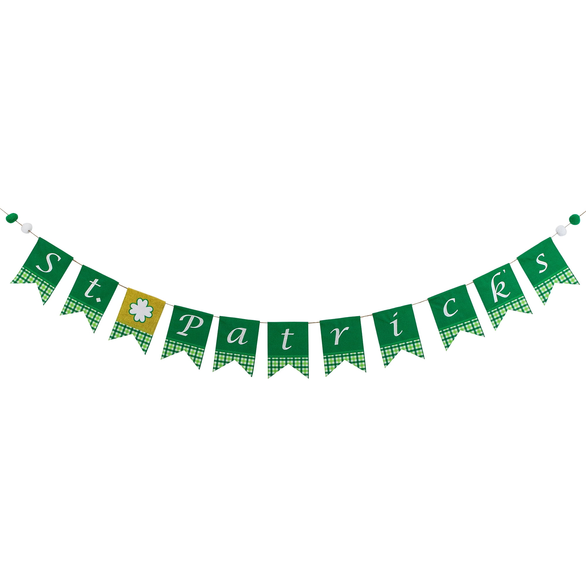 Northlight 7.5' Plaid "St. Patrick's" Swallowtail Flag Wall Banner ...