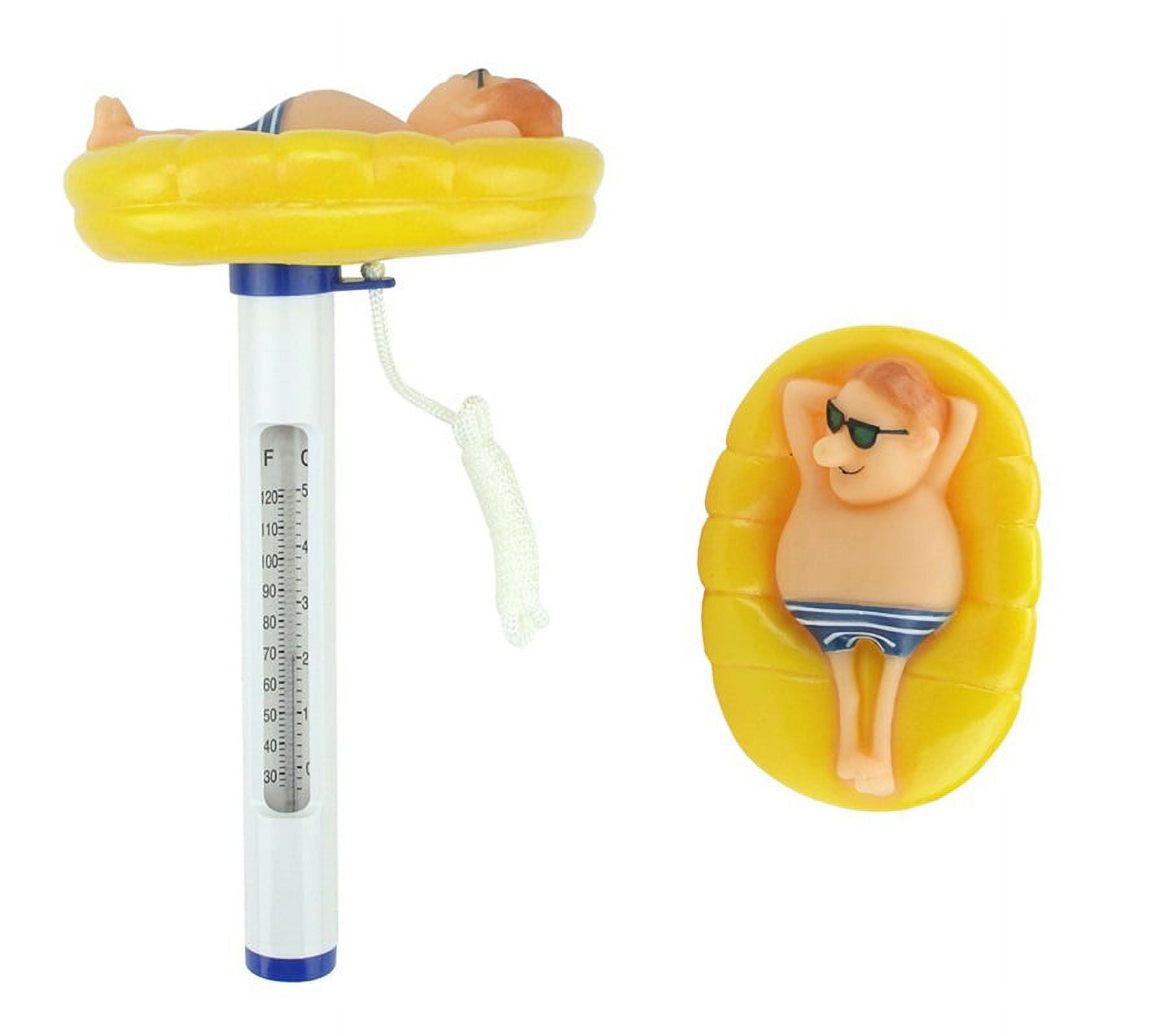 Northlight 7.5" Yellow and White Relaxing Man Floating Swimming Pool ...