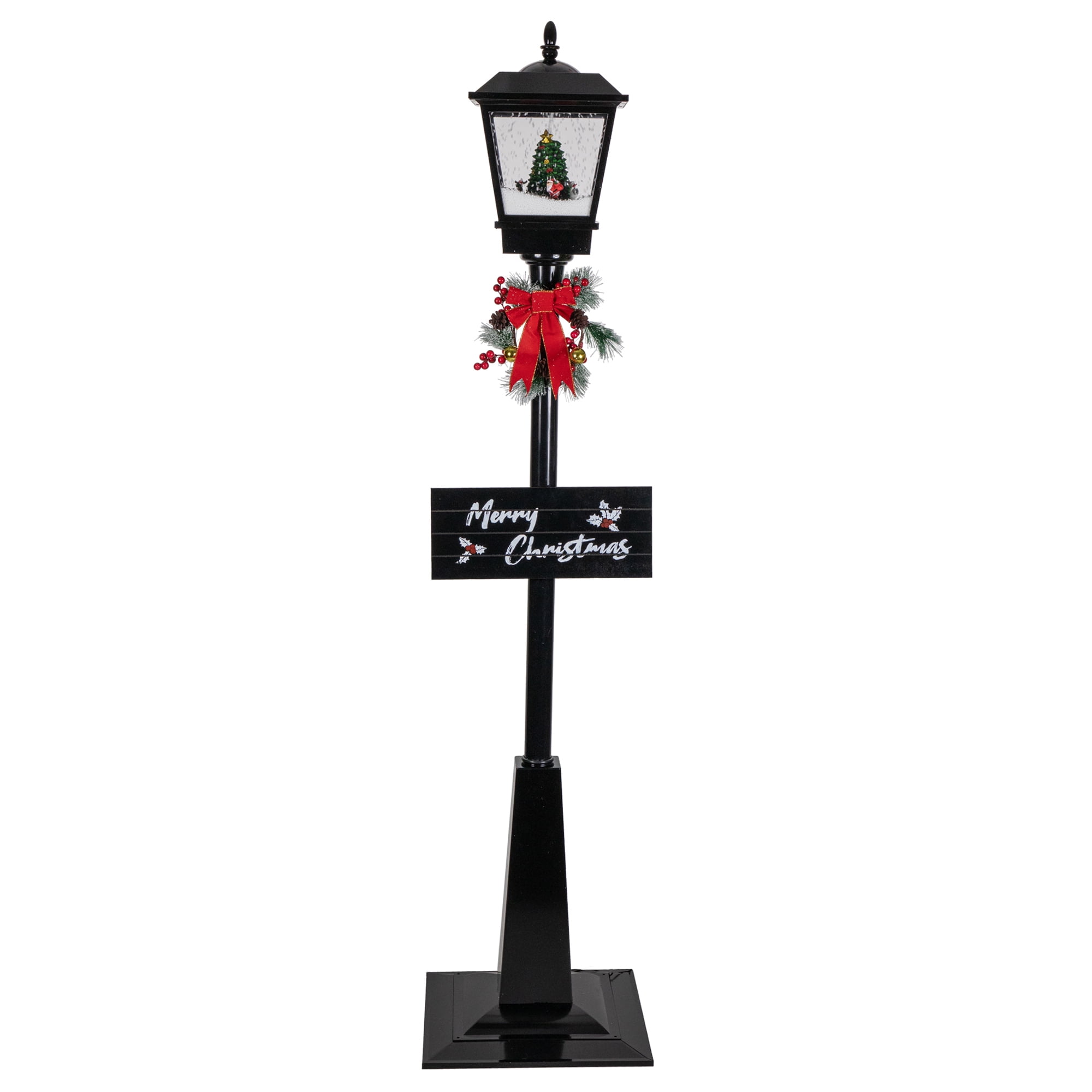 Northlight 70.75" Lighted Musical Snowing Santa and Friends Christmas ...