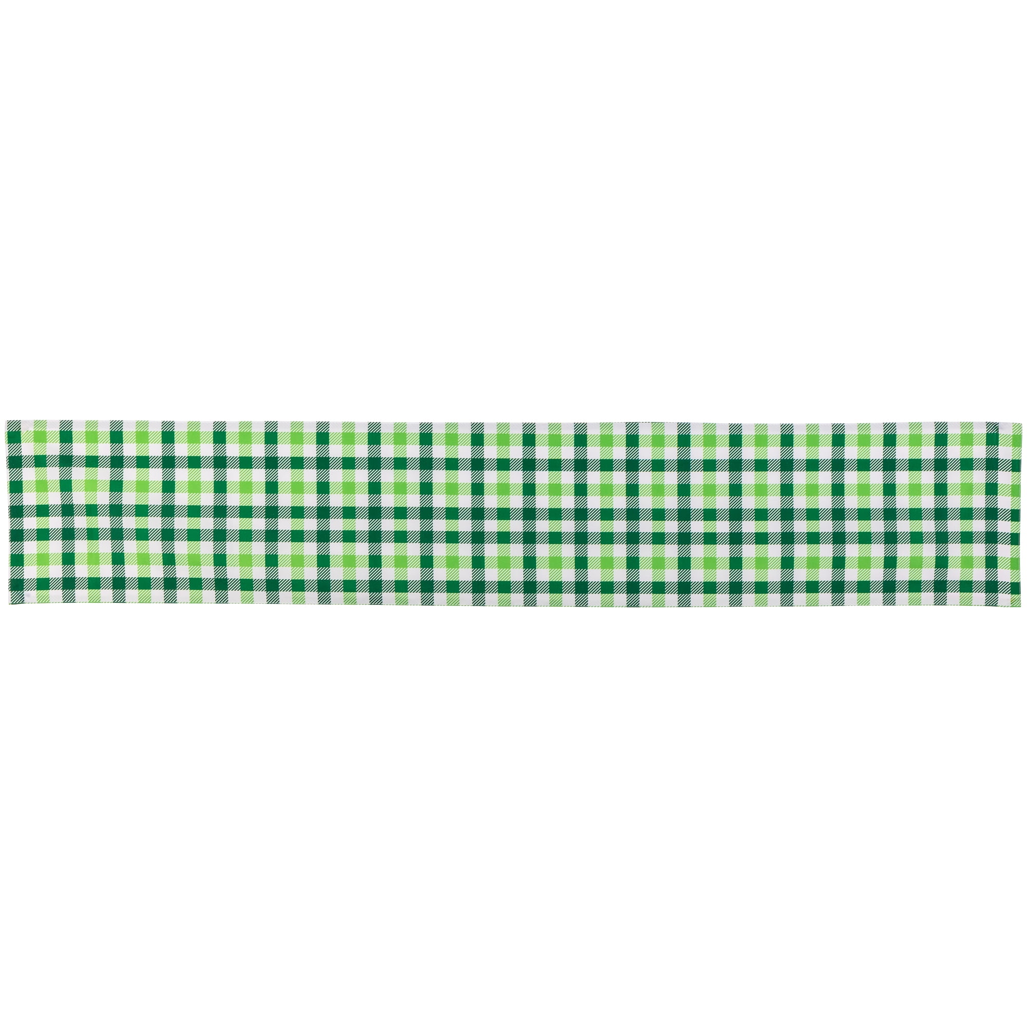 Northlight 72" Green Checkered Table Runner - Walmart.com