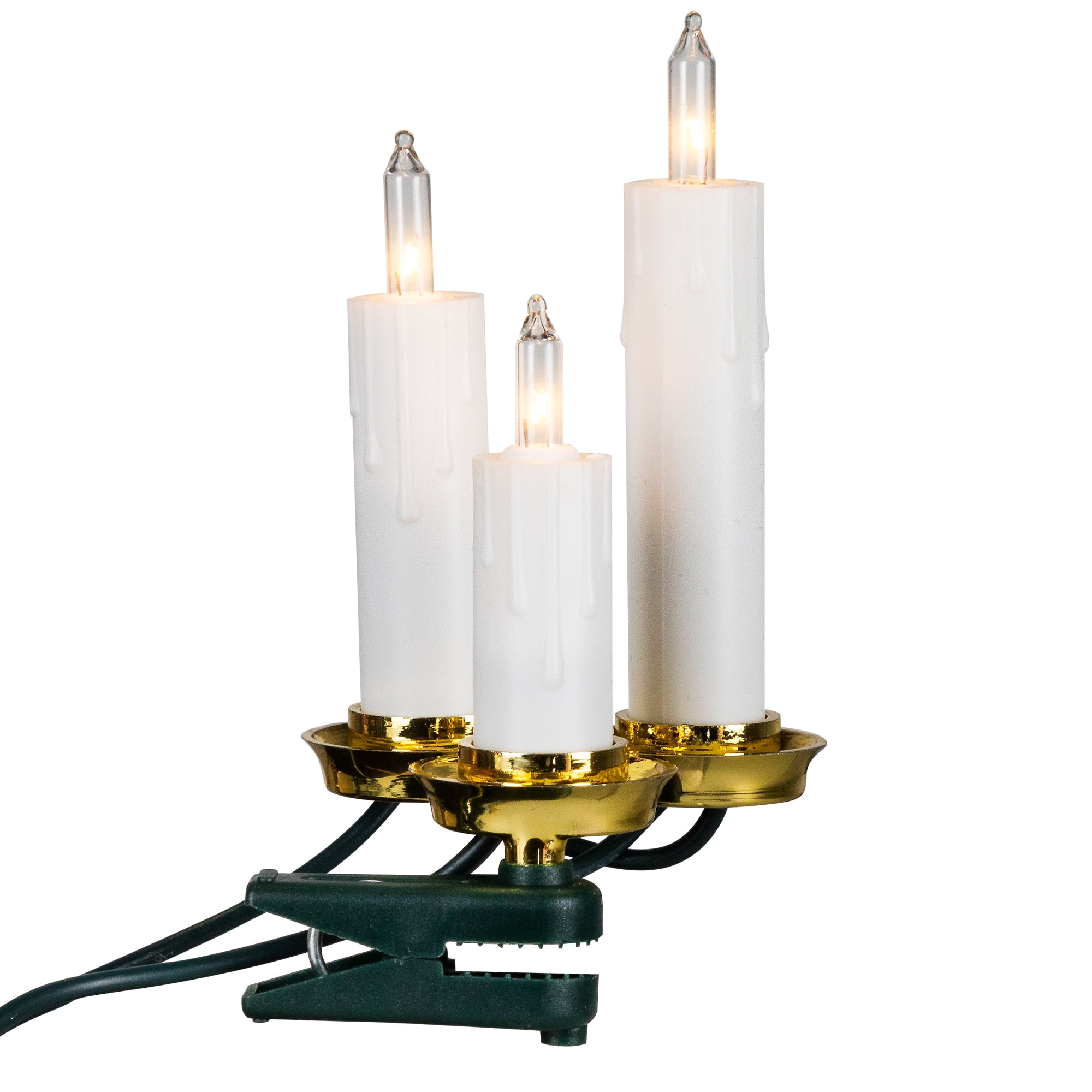 Northlight Dripping Clip On Candle Cluster Christmas Lights - 6.5 ...