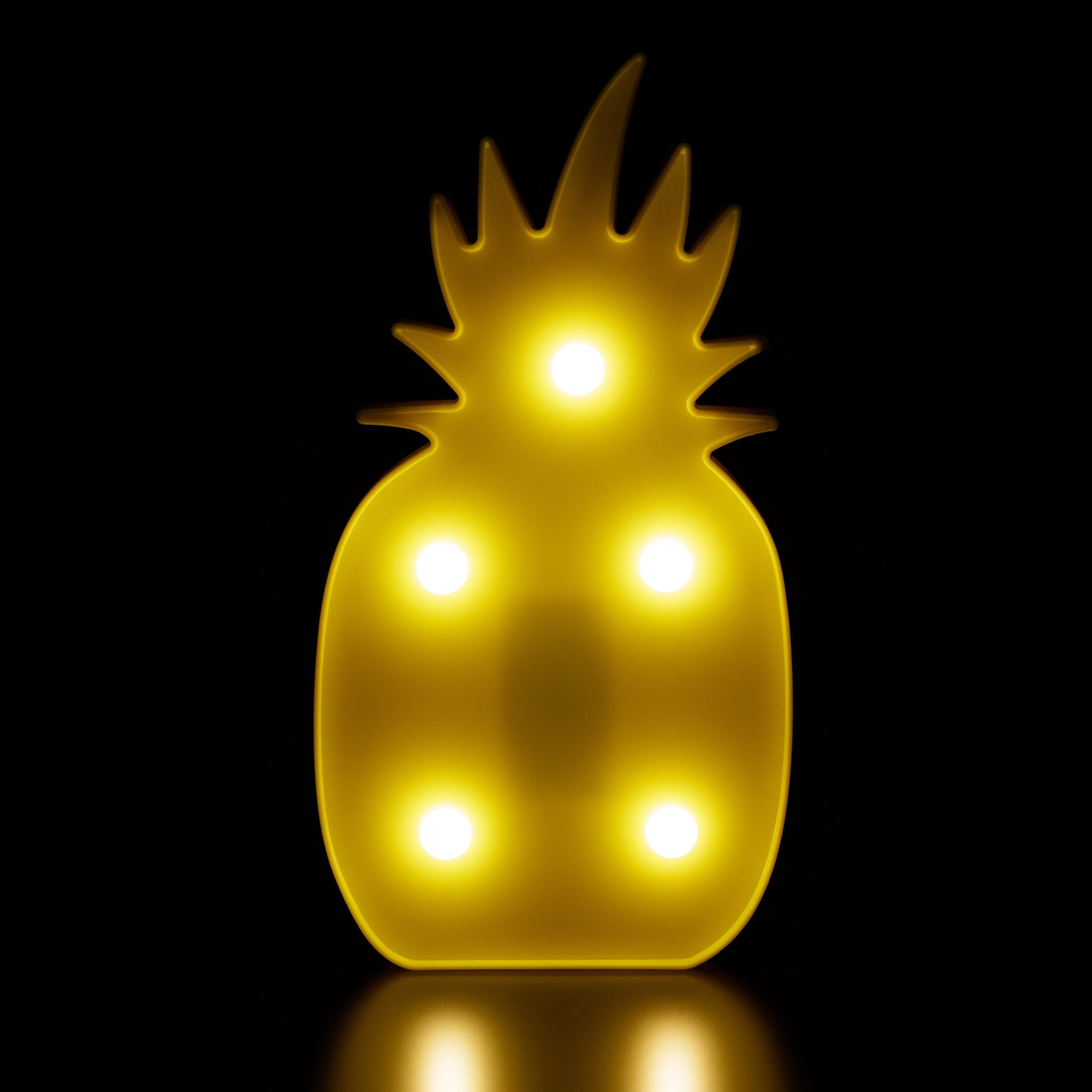 Northlight LED Lighted Pineapple Marquee Wall Art - 9.75" - Yellow ...