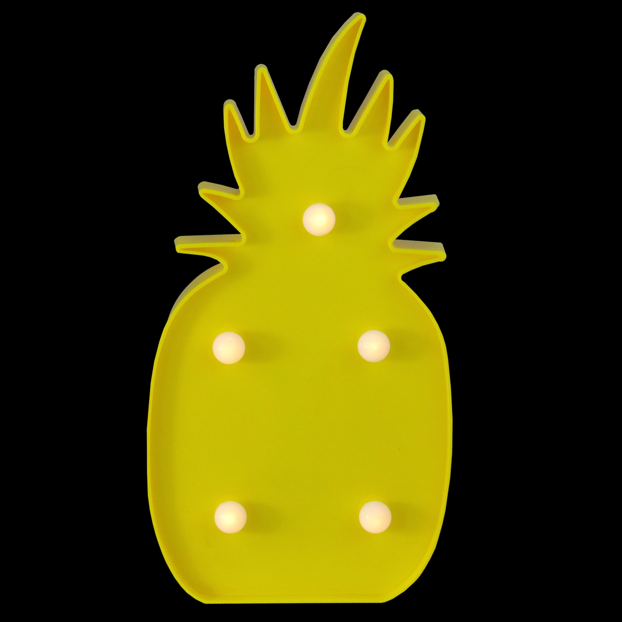 Northlight 9.75" Battery Operated LED Lighted Pineapple Marquee Sign ...