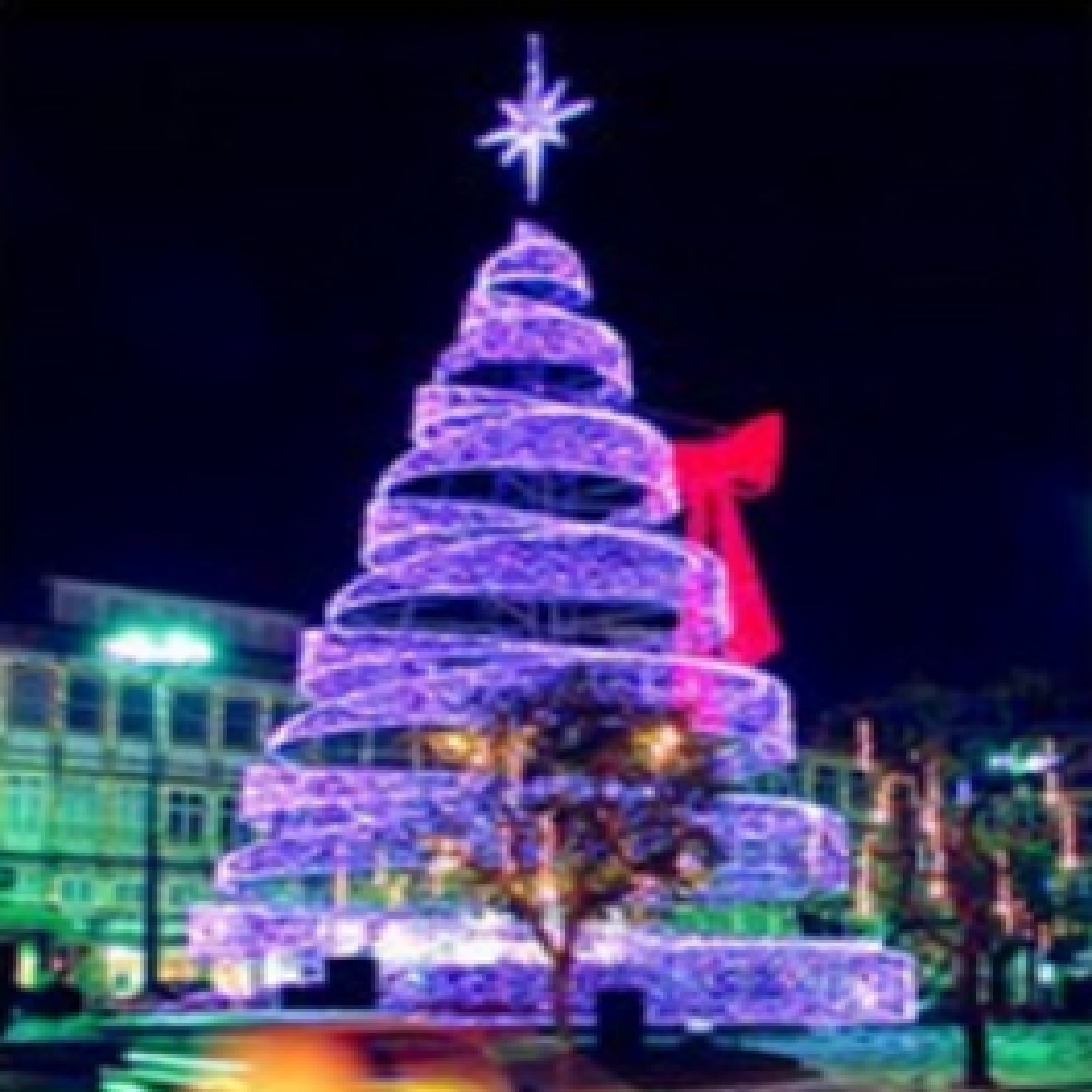 Northlight 9.75ft Pre-Lit Commercial Grade LED Spiral Christmas Tree ...