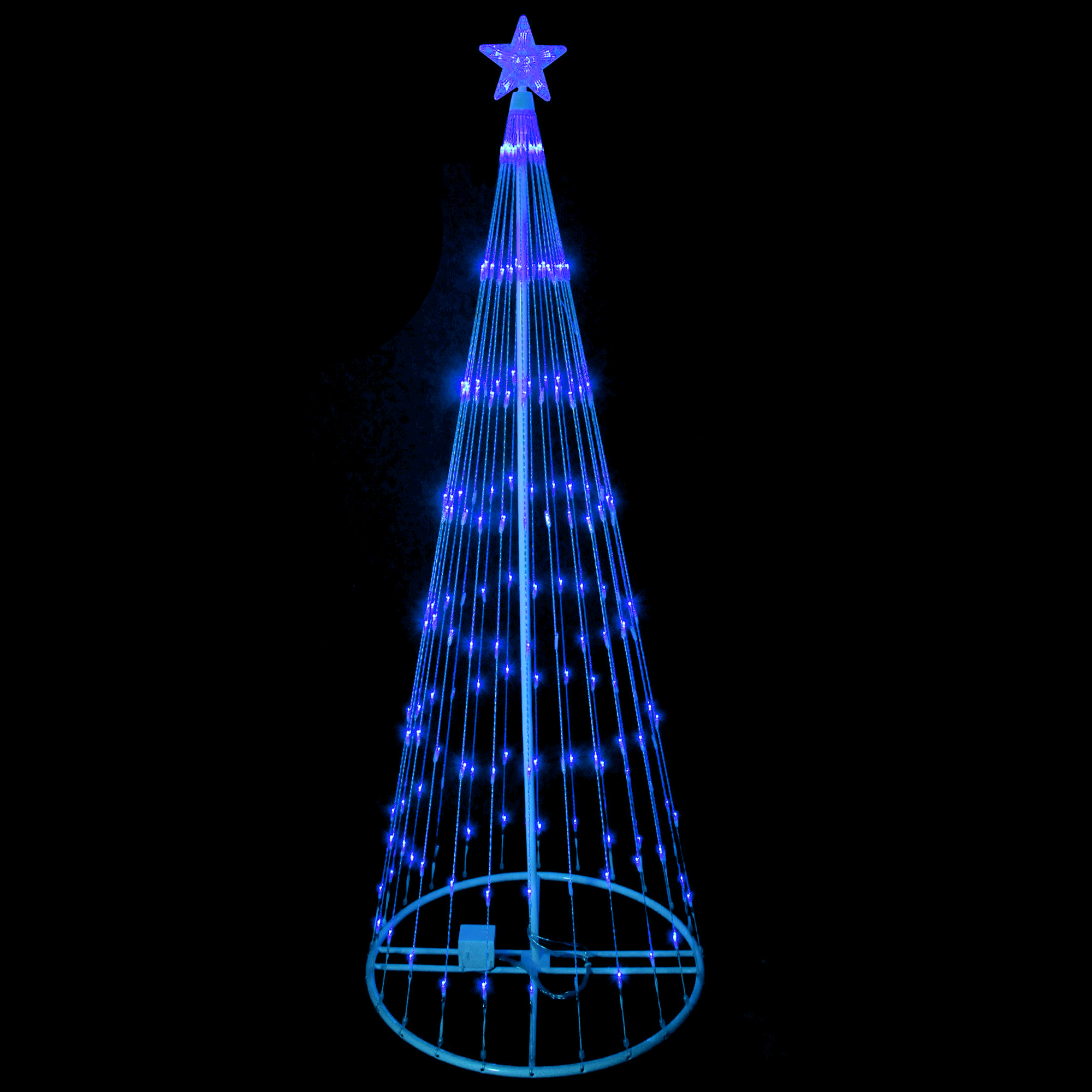 Northlight LED Lighted Cone Outdoor Decoration Christmas Tree - Walmart.com