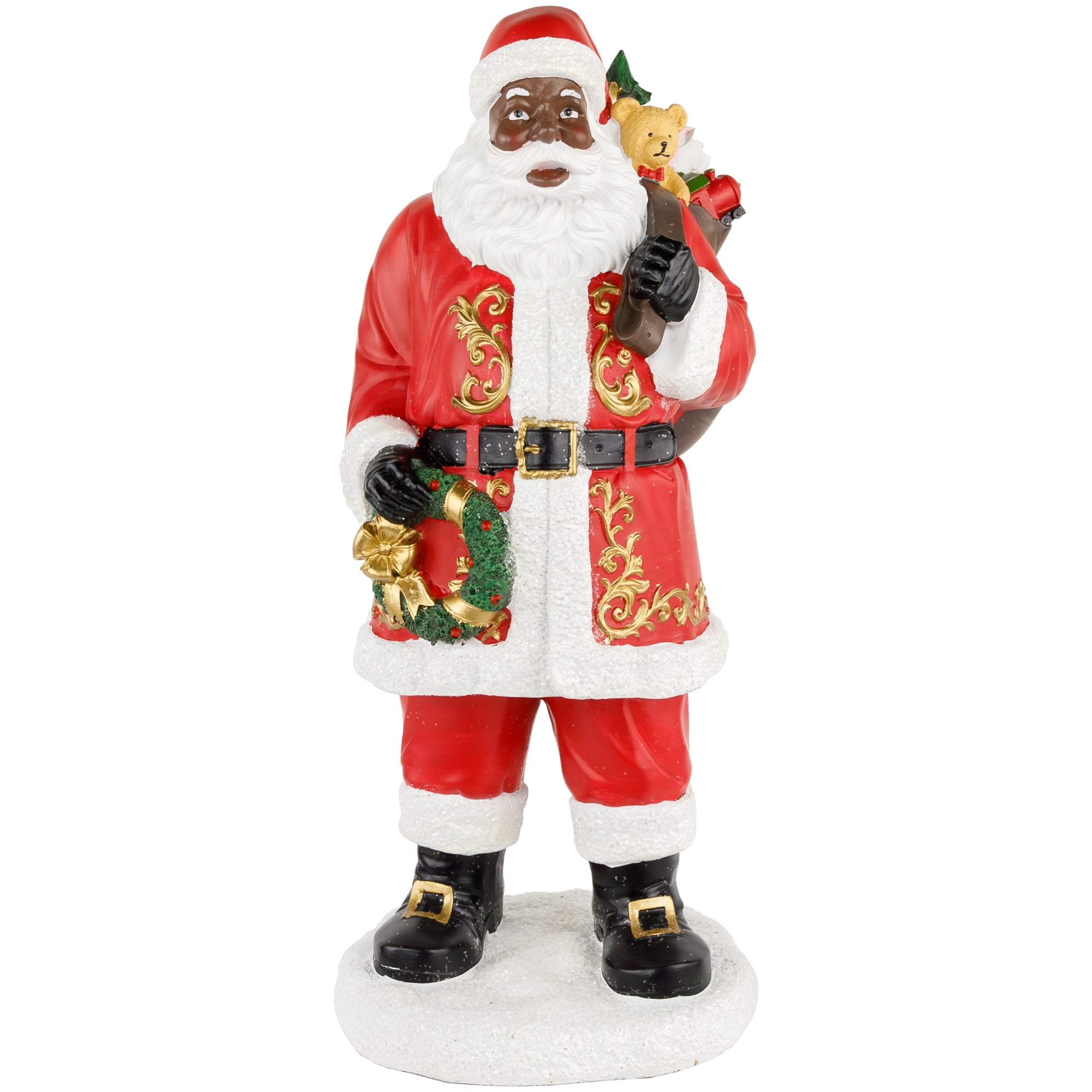 Northlight African American Santa Claus Christmas Figure - 14 ...