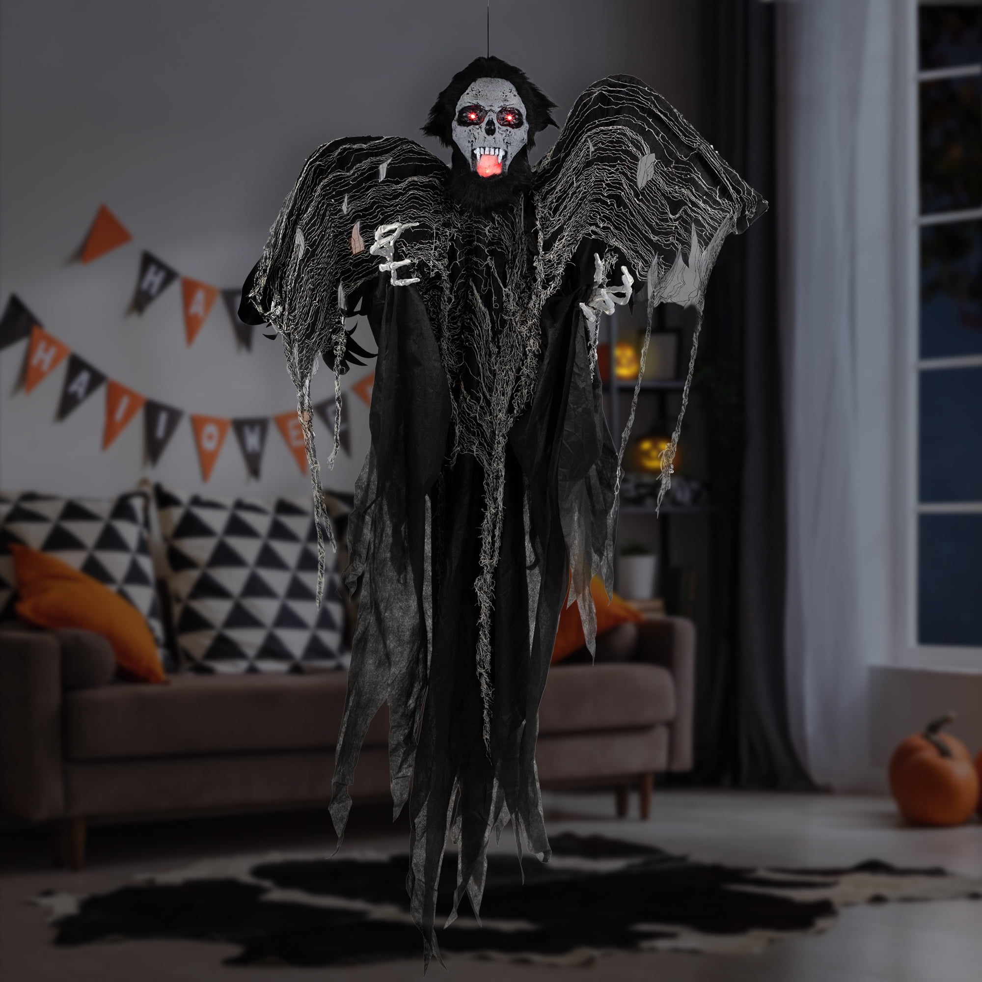 Northlight Animated Hanging Zombie Vampire with Lights and Sound ...