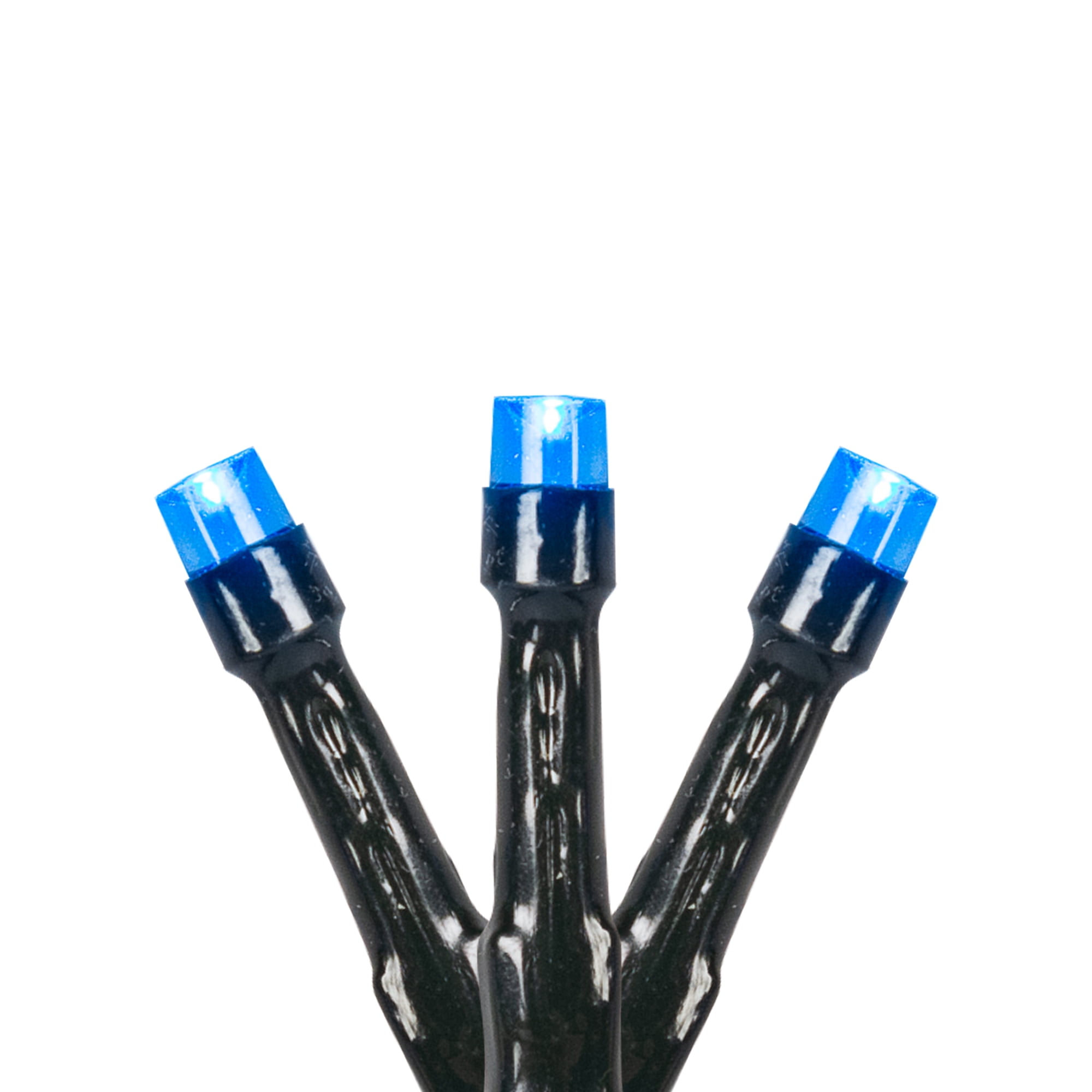 Northlight Battery Operated LED Christmas Lights - Blue - 9.5' Green ...
