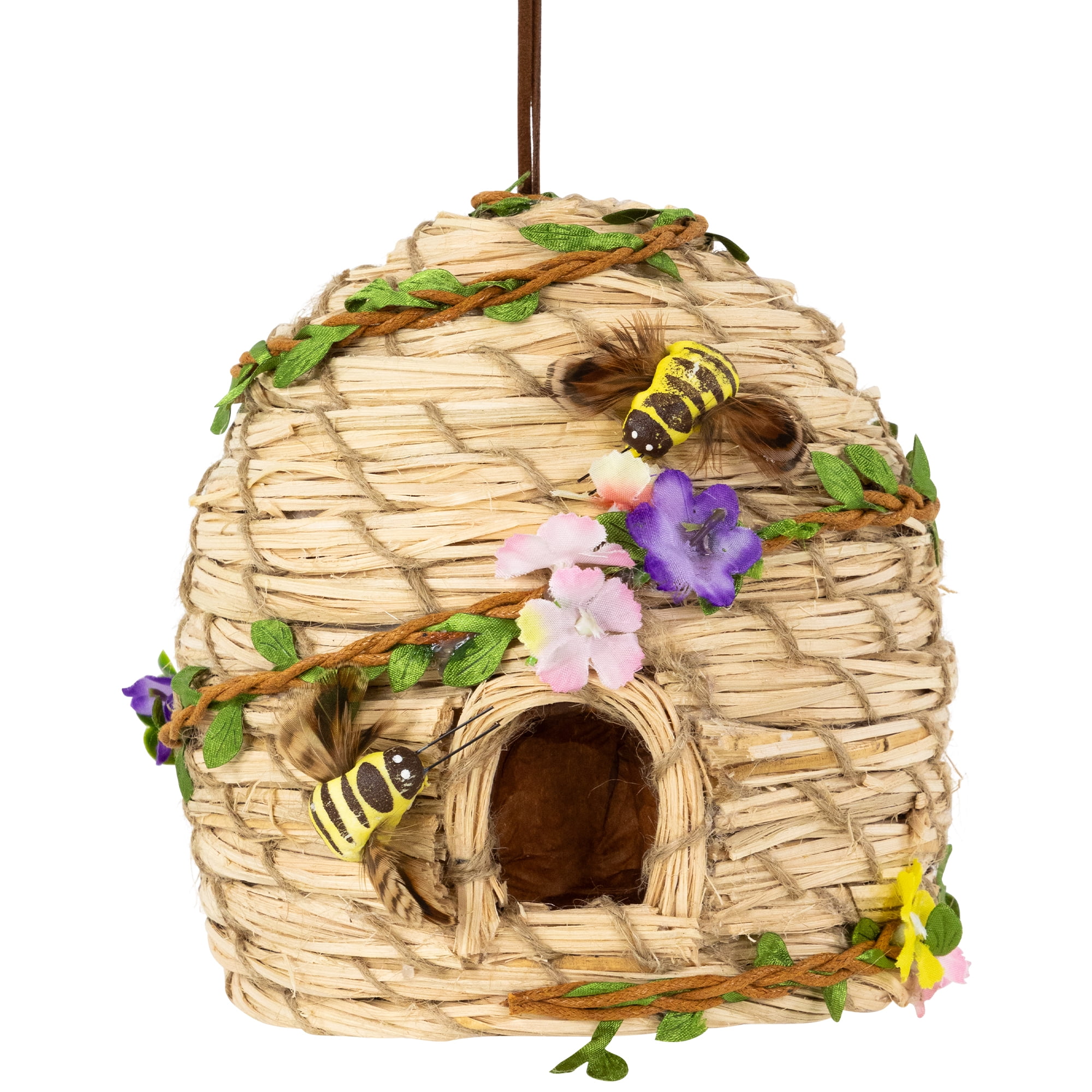 Northlight Beehive with Bees Spring Hanging Decoration - 6.25 ...
