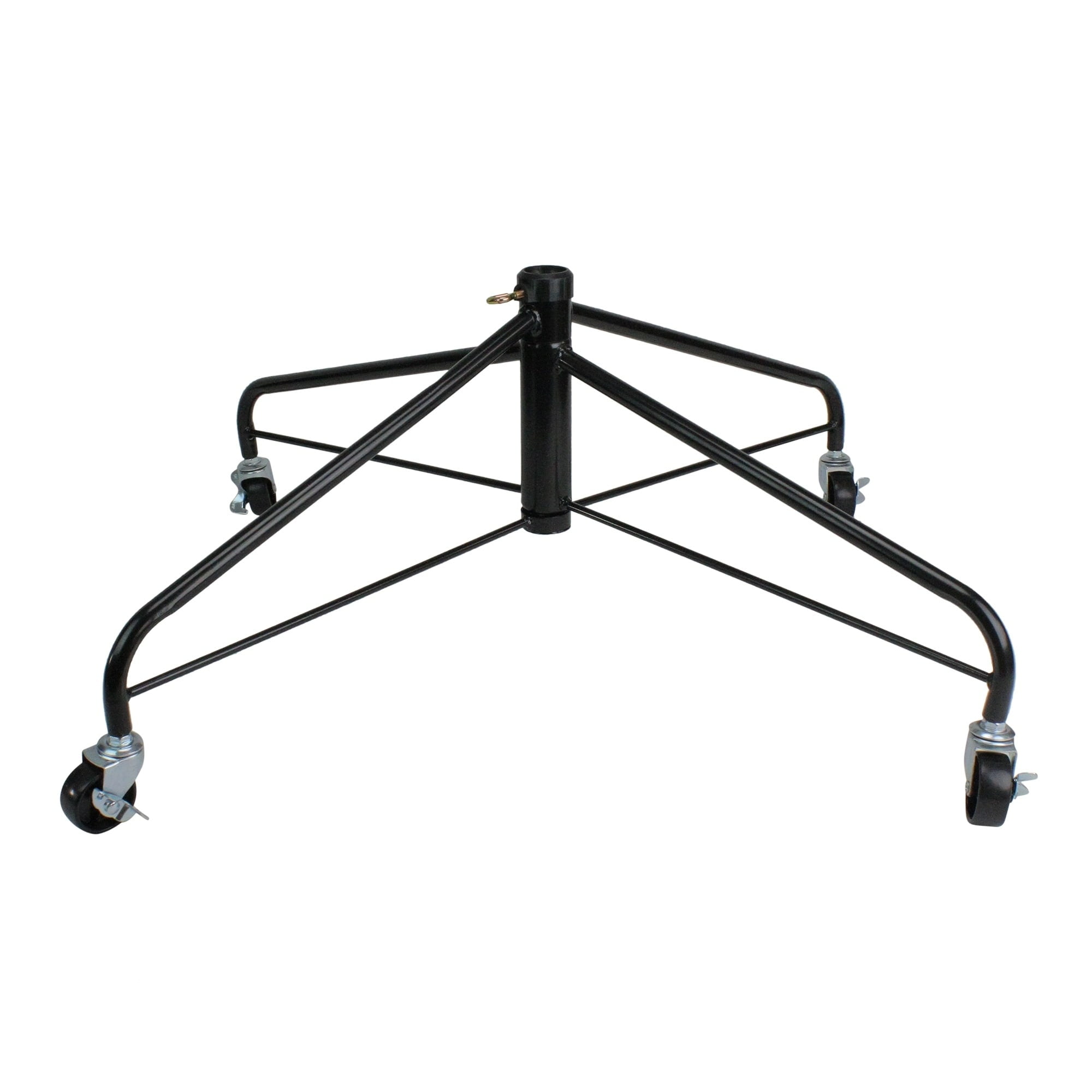 Northlight Black Metal Rolling Christmas Tree Stand for 9'-12 ...