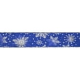 Northlight Blue and Silver Snowflake Christmas Wired Craft Ribbon 2.5 ...