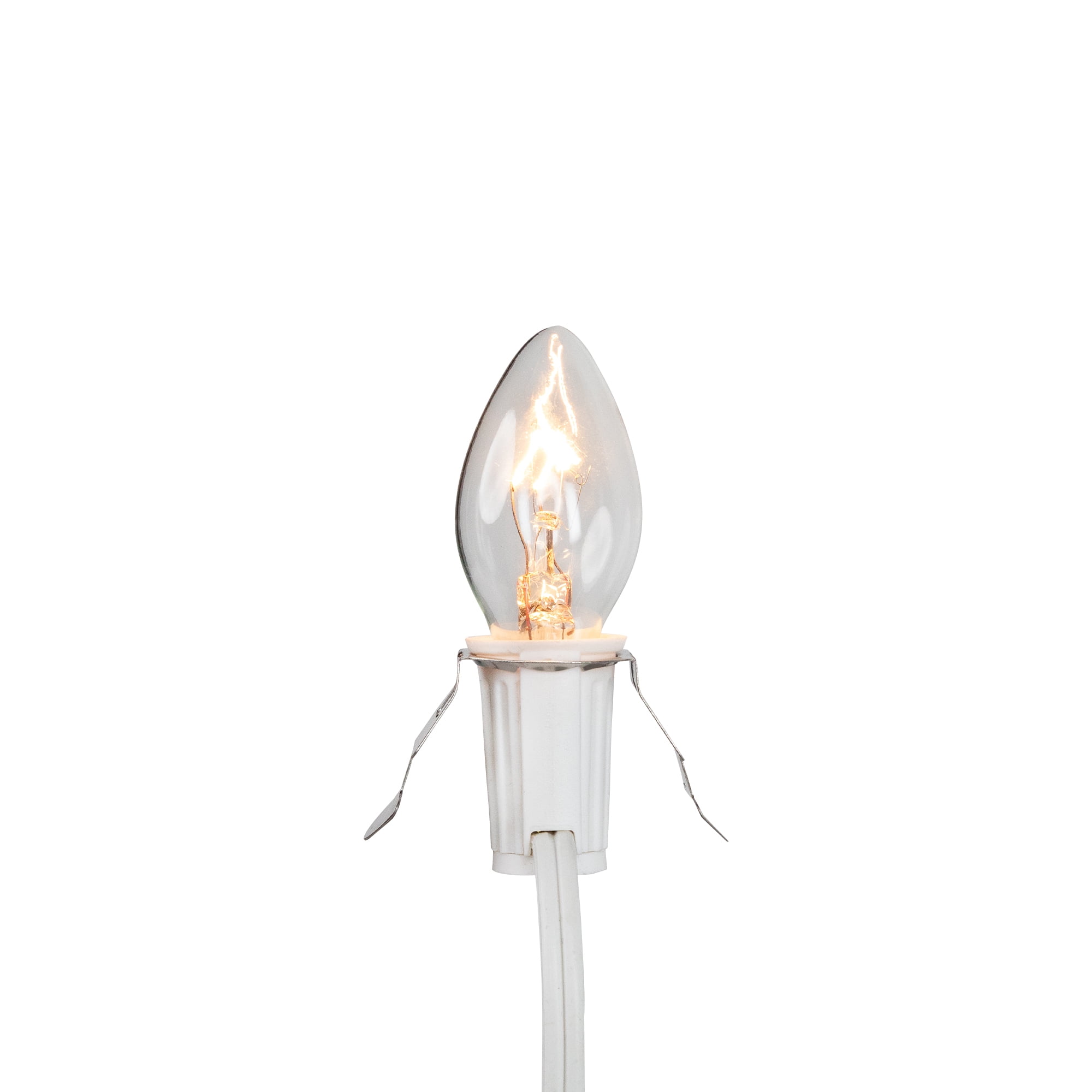 Northlight Christmas Village Replacement C7 Single Light Cord 6' White ...