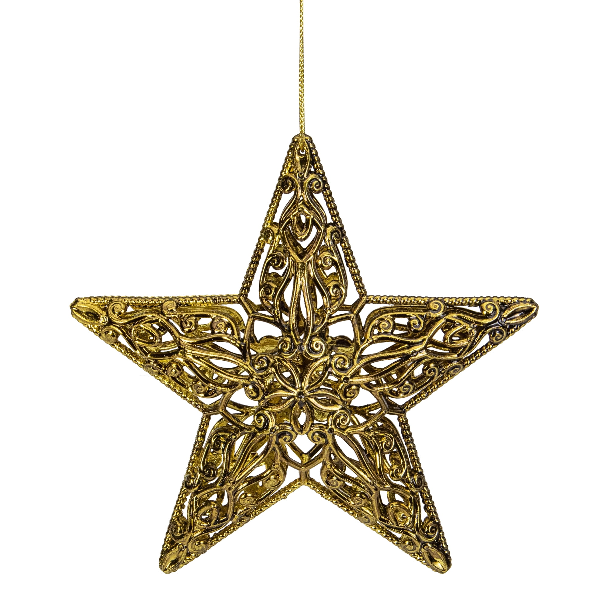 Northlight Filigree Star Christmas Ornament - 4" - Gold - Walmart.com