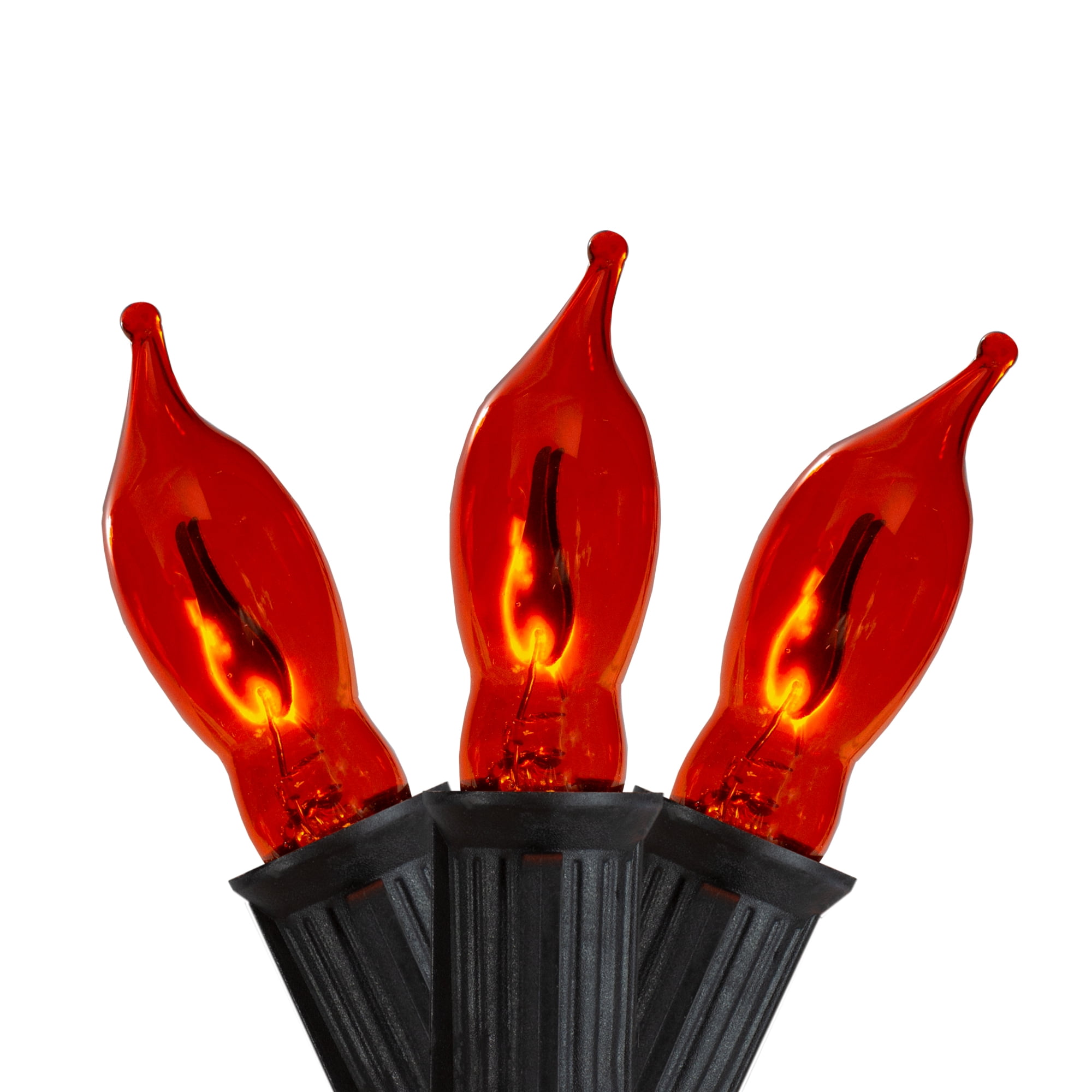 Free Shipping! Northlight 10ct Flickering Orange Flame C7 Halloween ...