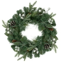 Vickerman 30" Frosted Sable Pine Artificial Christmas Wreath, Unlit ...