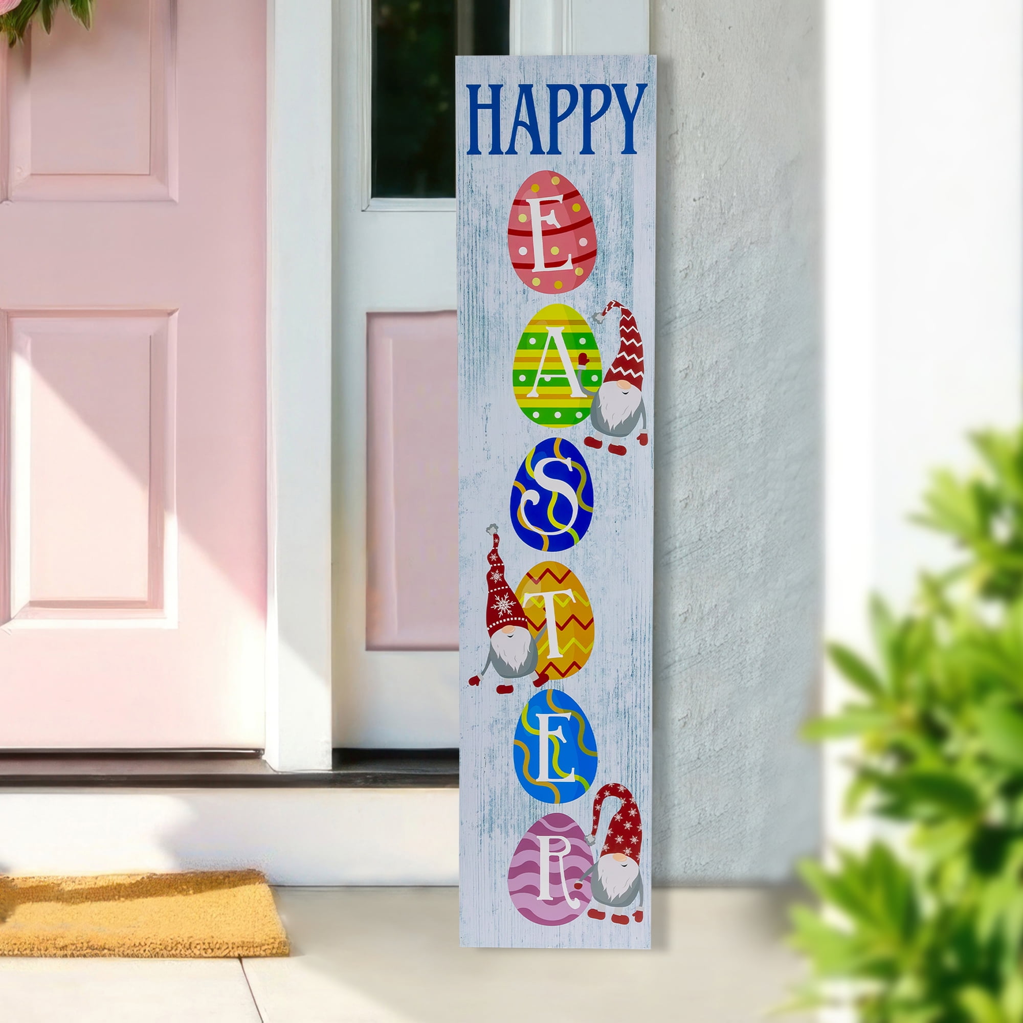 Northlight Gnome Happy Easter Porch Board Sign - 35.75" - Walmart.com