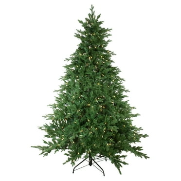 Vickerman 7.5' Flocked Sierra Fir Artificial Christmas Tree, Multi ...