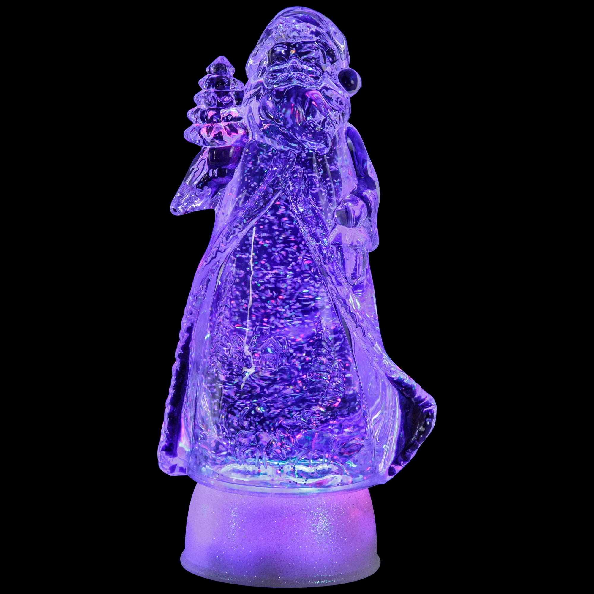 Northlight LED Lighted Color Changing Acrylic Santa Claus Christmas ...