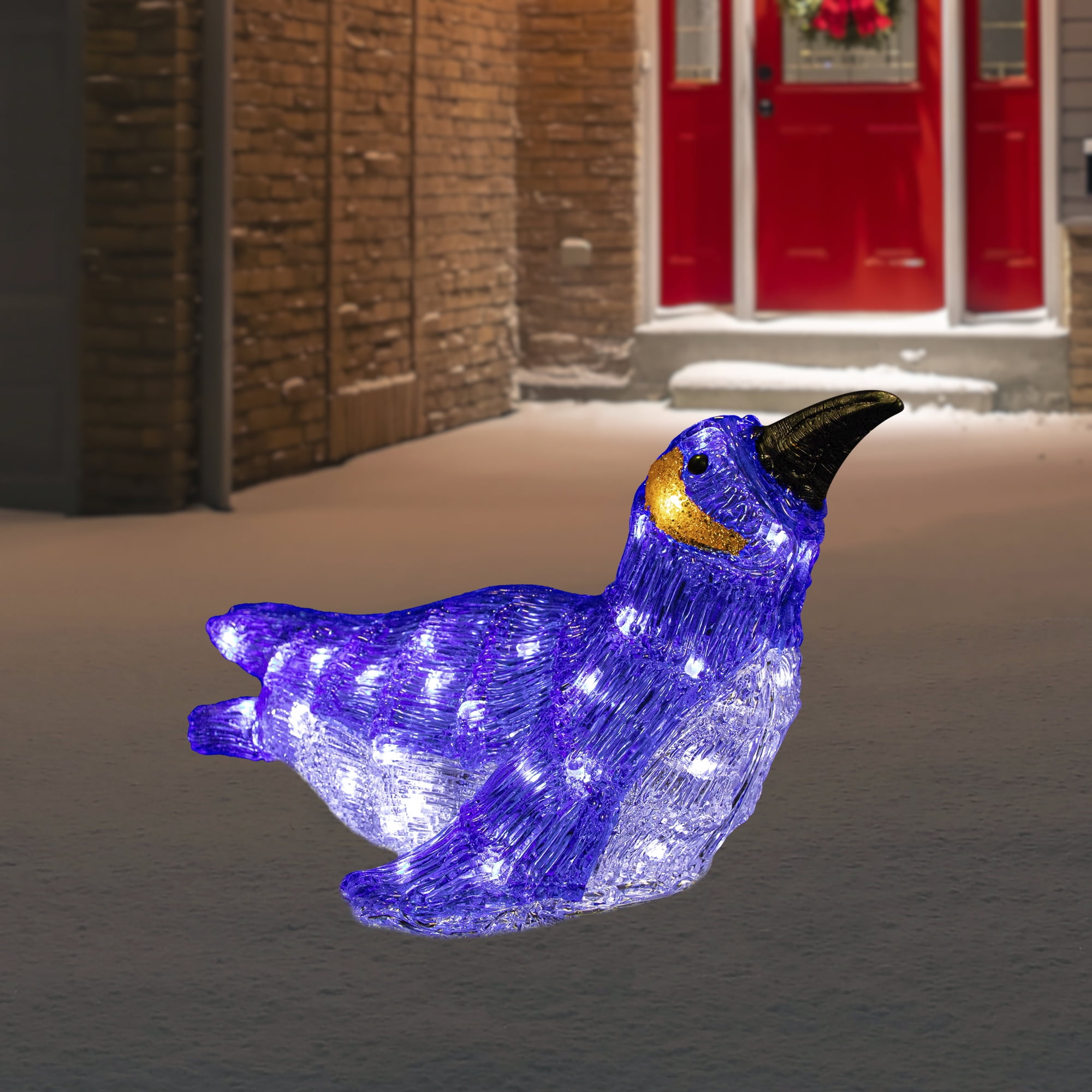 Northlight LED Lighted Acrylic Penguin Outdoor Christmas Yard Ornament ...