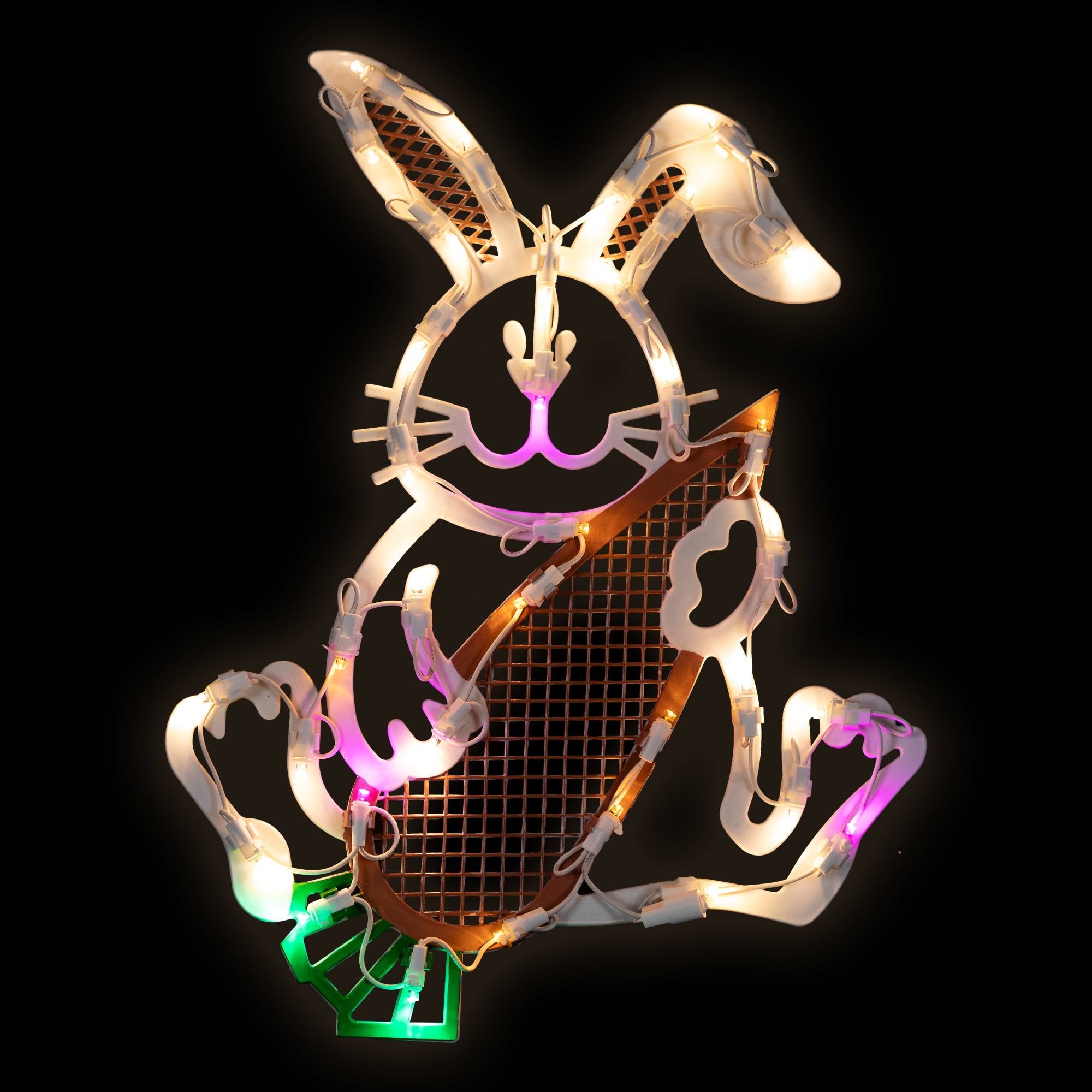 "Northlight 17"" LED Lighted Easter Bunny Rabbit Window Silhouette ...