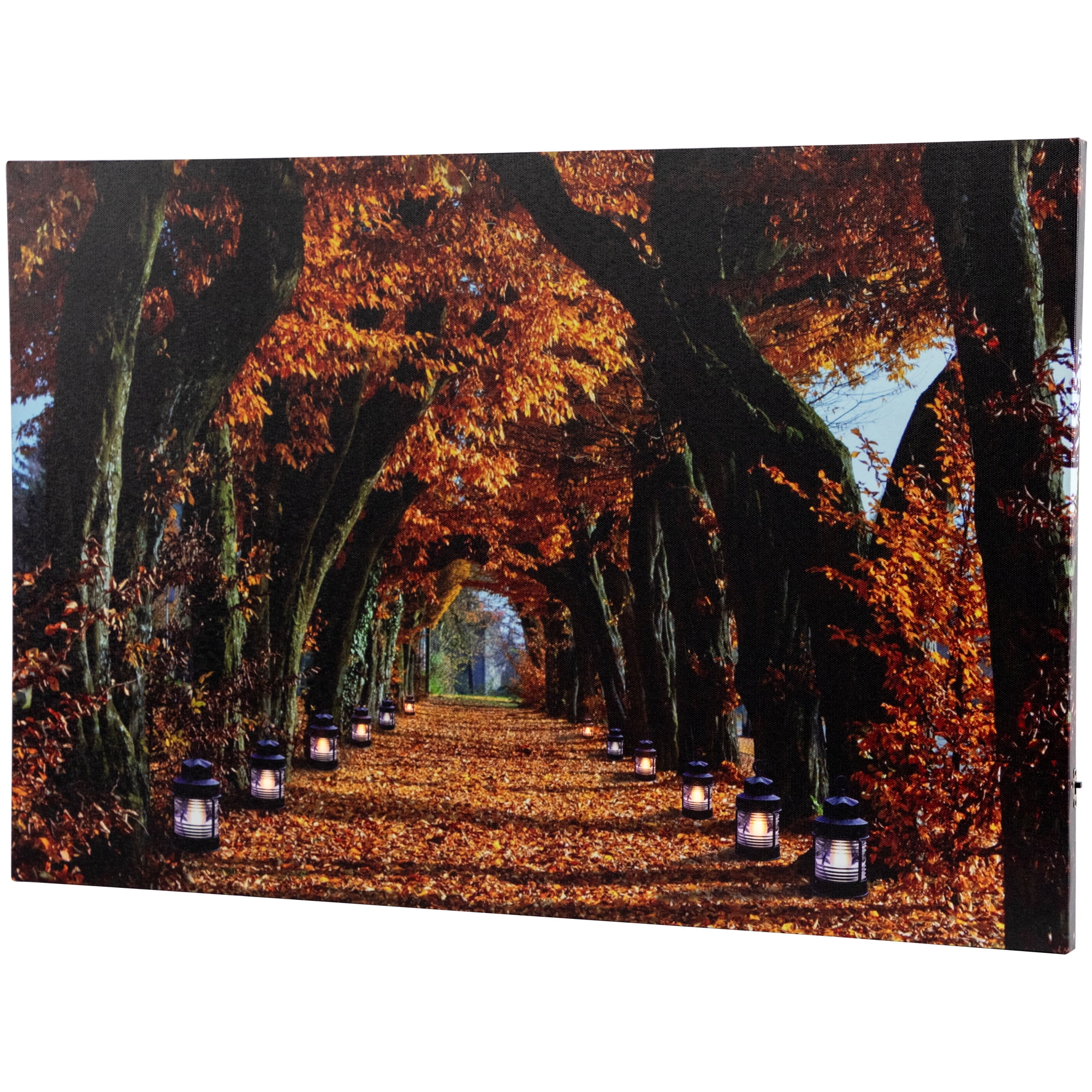 Northlight LED Lighted Autumn Trees Archway Fall Harvest Canvas Wall ...