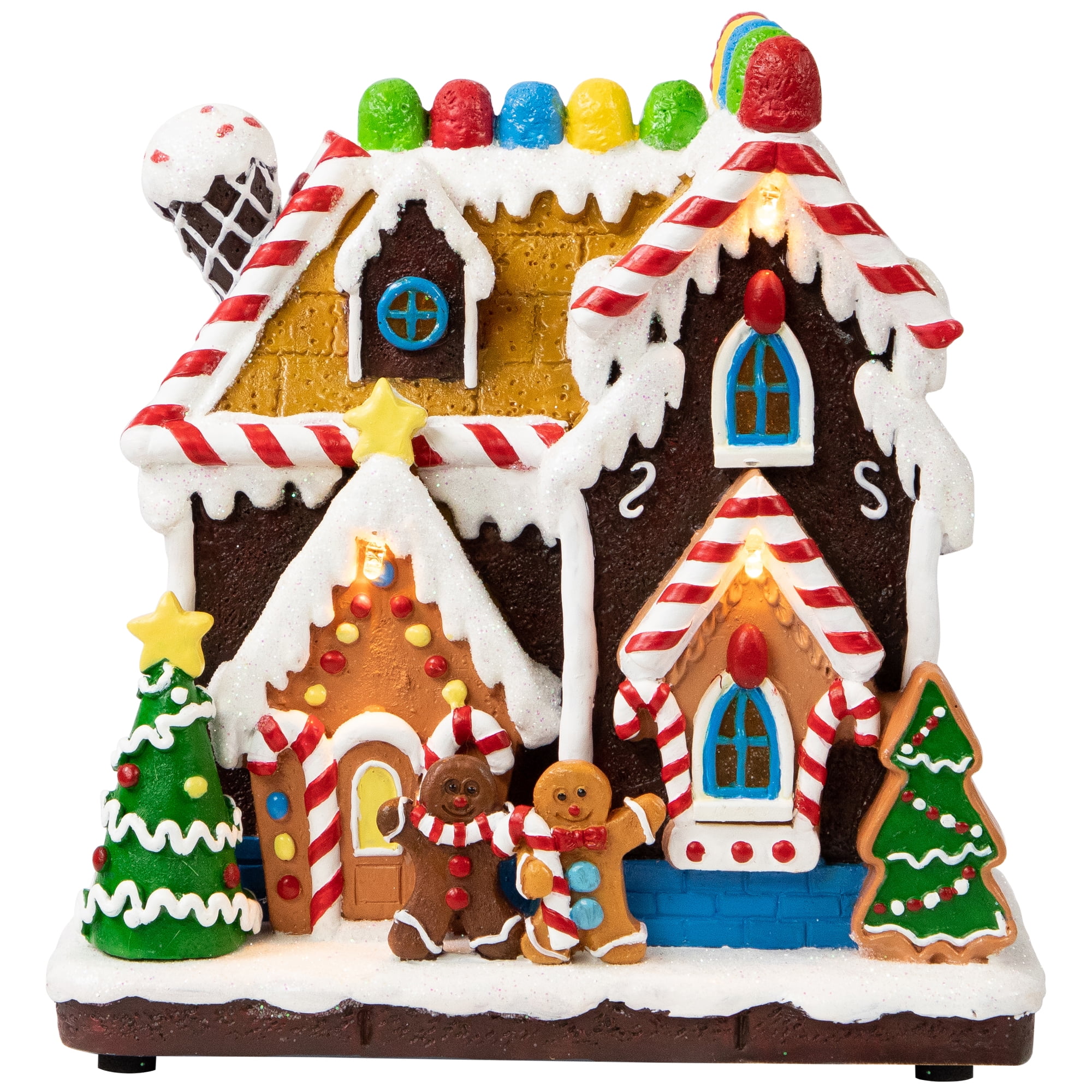 Northlight LED Lighted Gingerbread Christmas Candy House Village ...