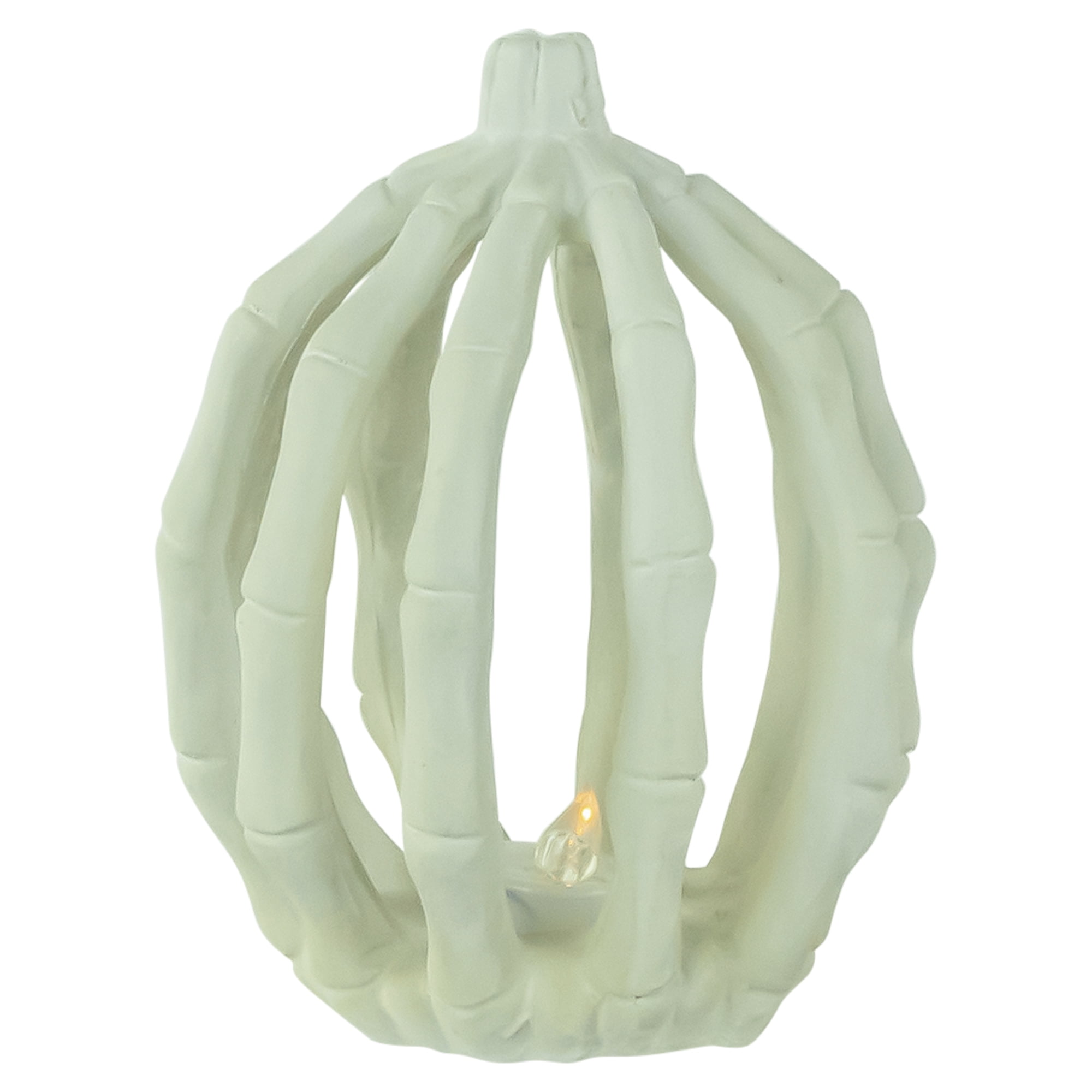 Northlight Indoor 6.25" LED Lighted Skeleton Pumpkin Halloween Decor ...