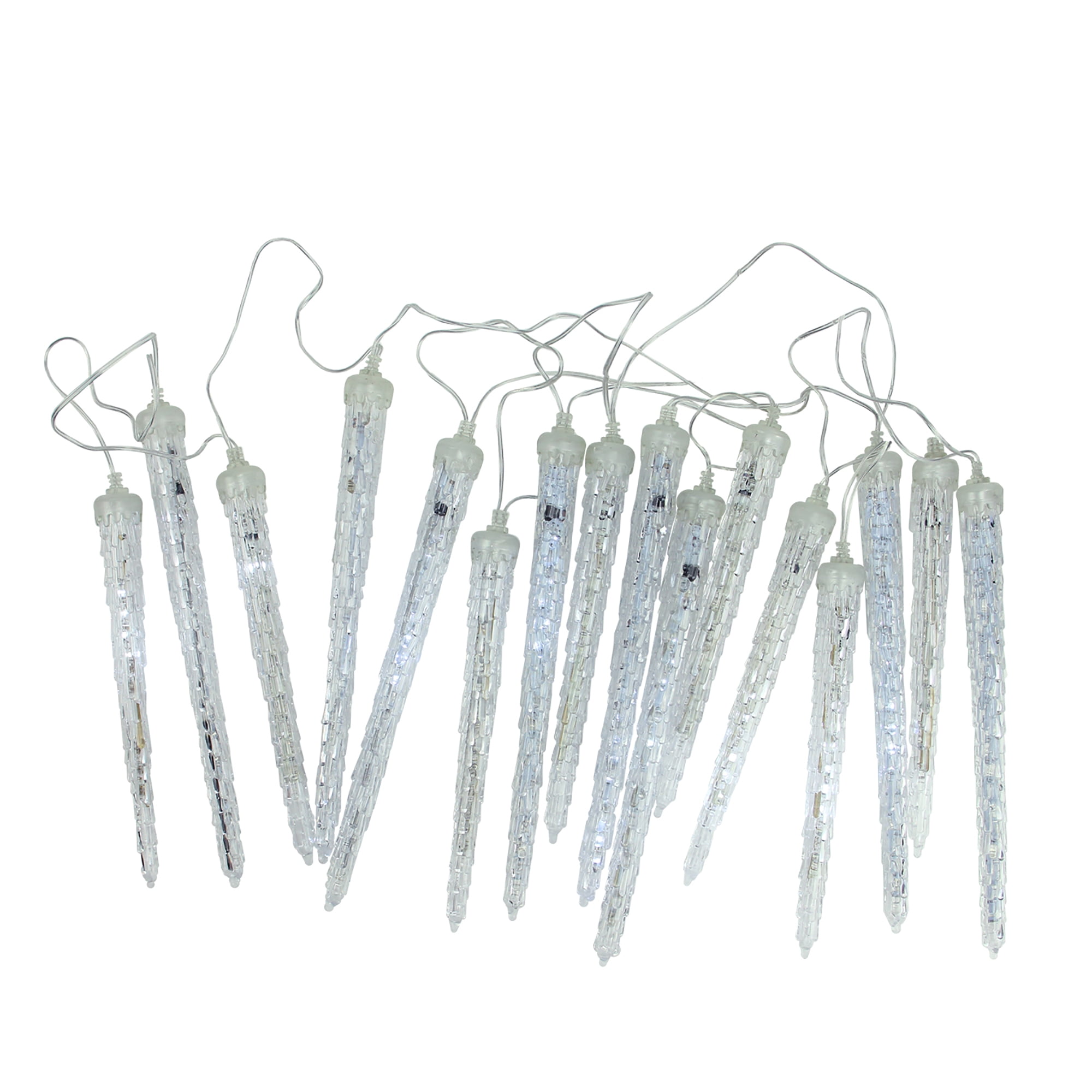 Northlight 28ct Indoor Dripping Icicle Snowfall Christmas Light Tubes ...