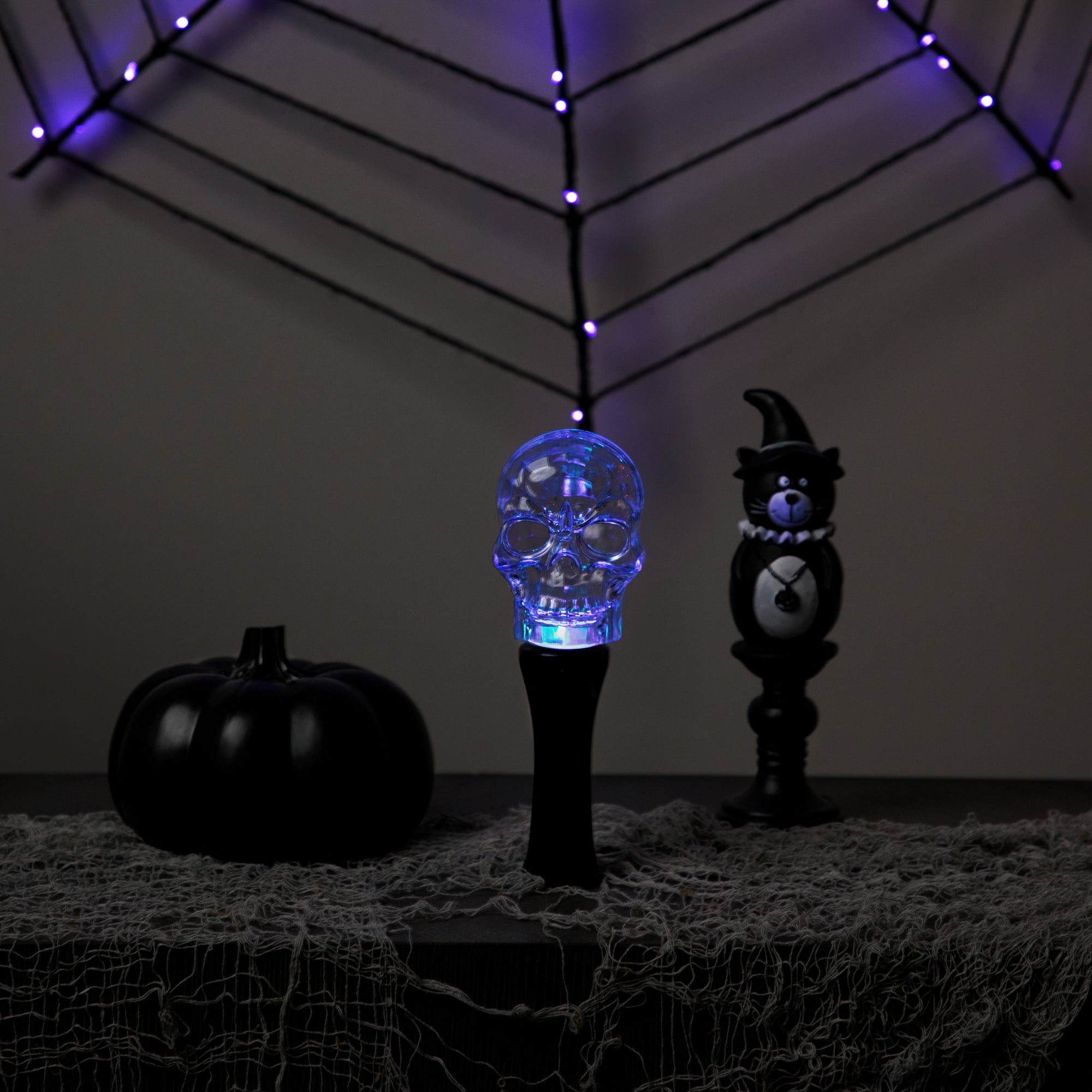 Northlight LED Lighted Multi-Function Halloween Skull Light - 9 ...