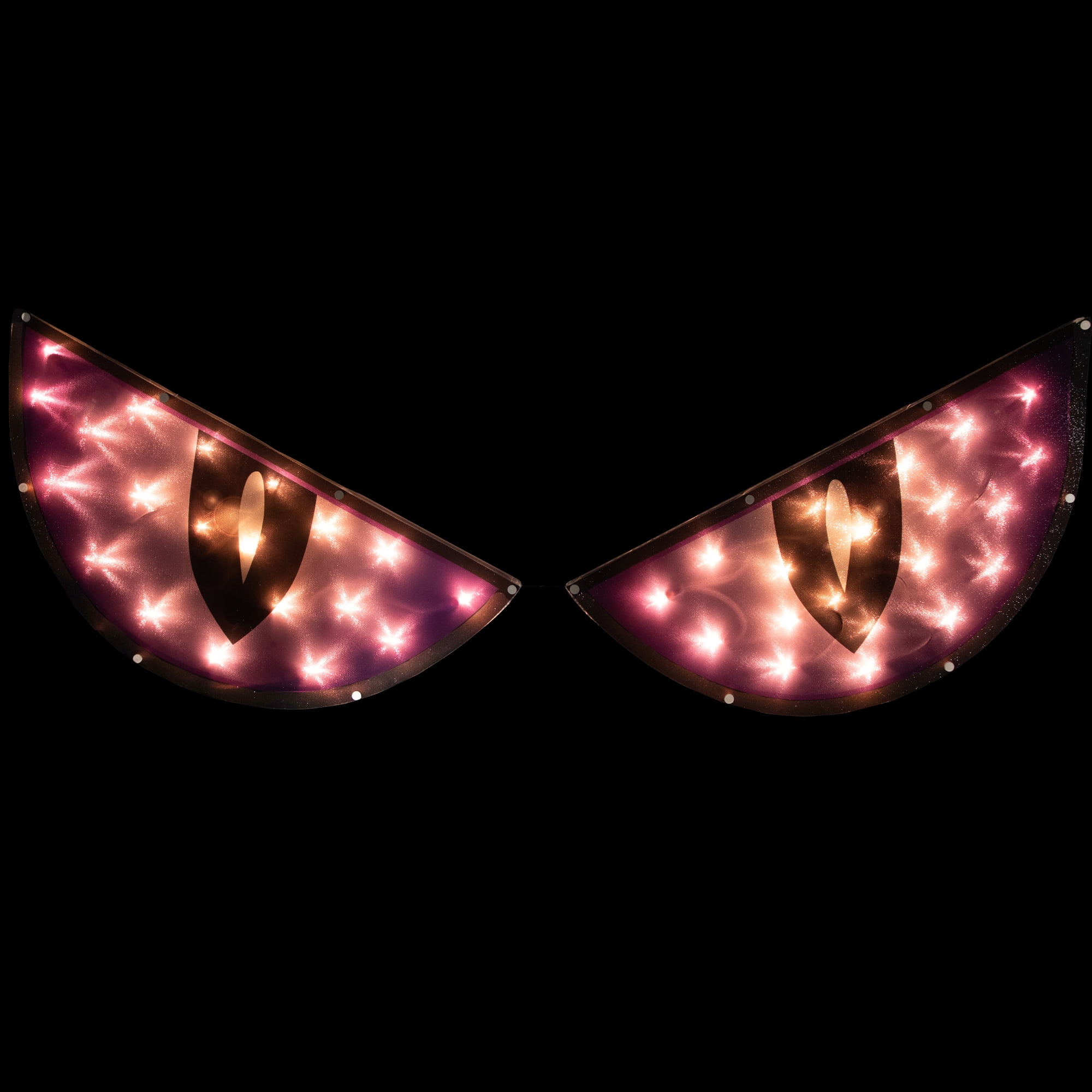 Northlight Lighted Eyes Halloween Window Decoration - 40" - Purple ...