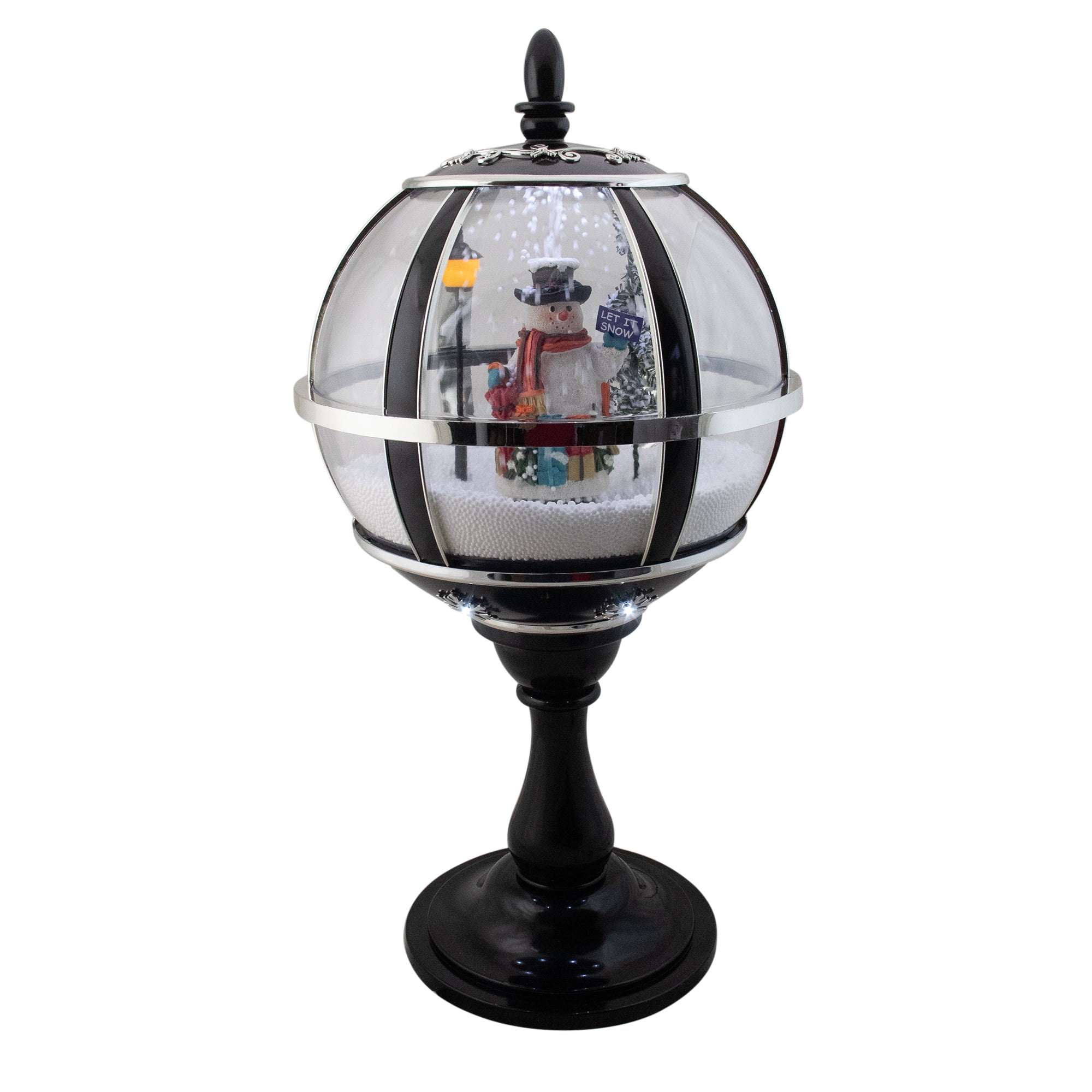 Northlight 23.5" Lighted Musical Snowman Tabletop Christmas Lantern ...
