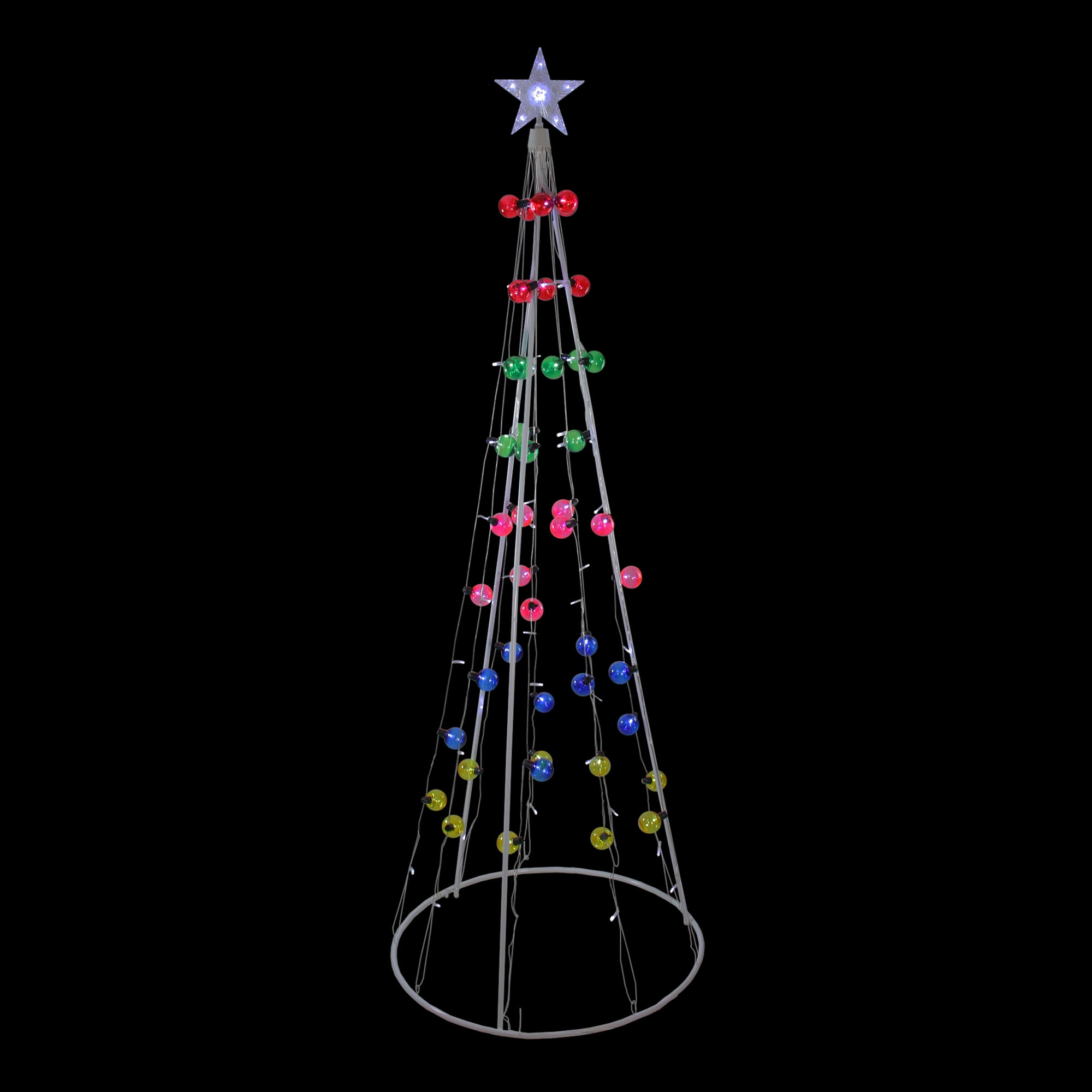 Northlight Lighted Show Cone Christmas Tree Outdoor Decoration - 6 ...