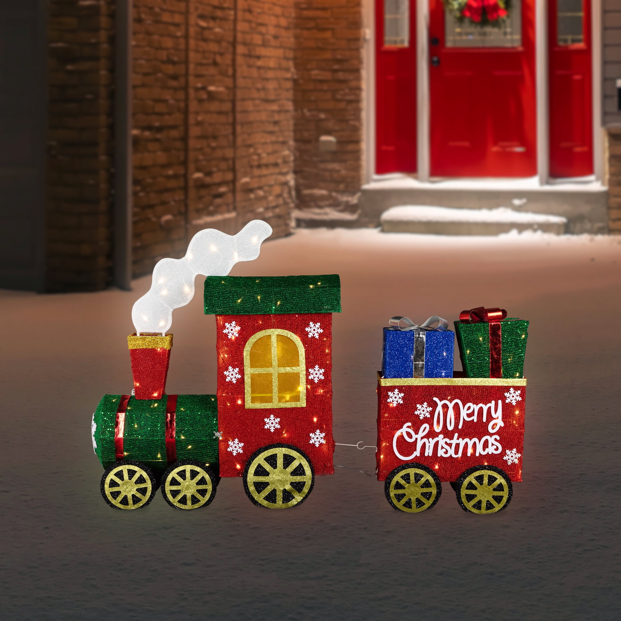 Northlight Lighted Train with Presents Outdoor Yard Decoration - 48 ...