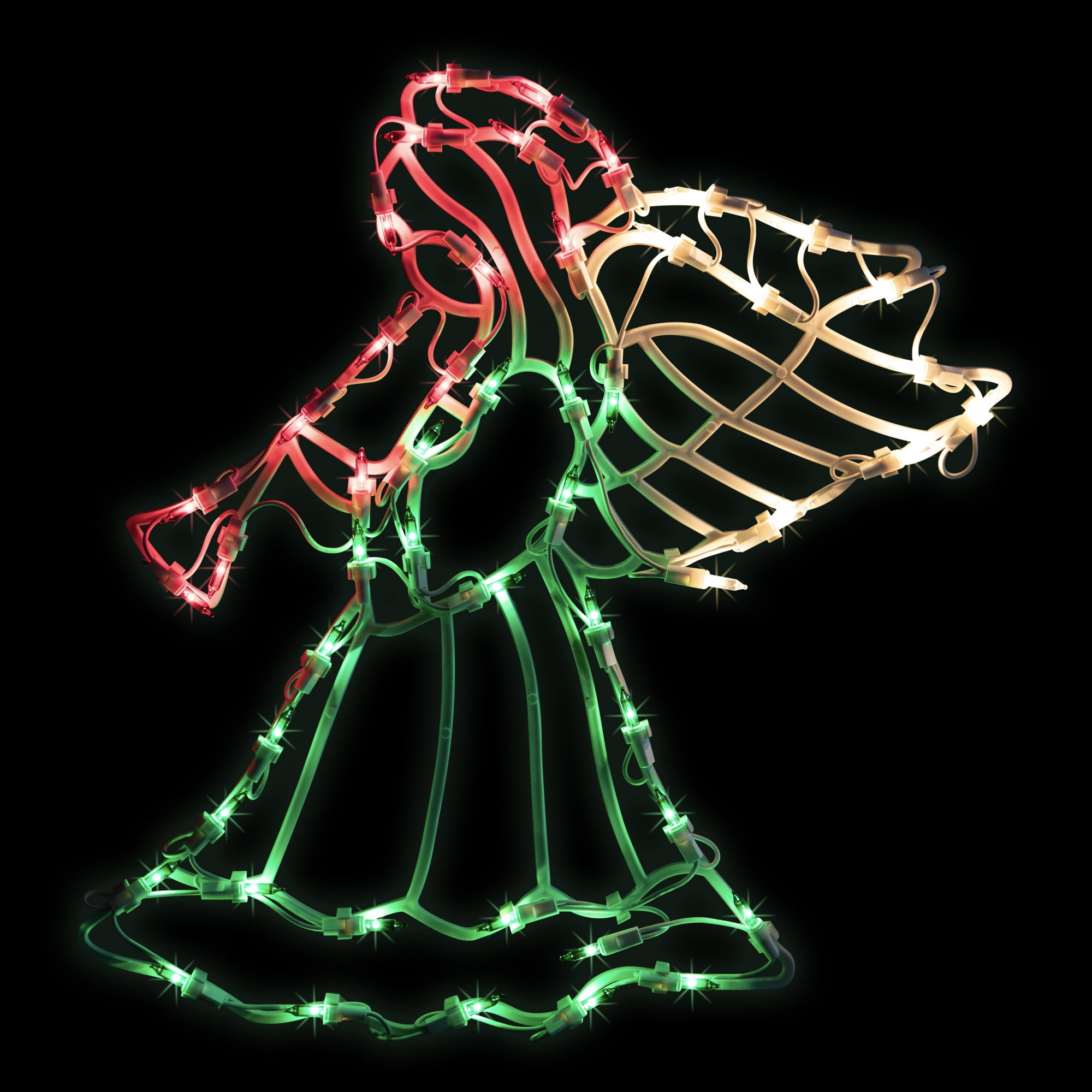 Northlight Lighted Trumpeting Angel Window Silhouette Christmas ...