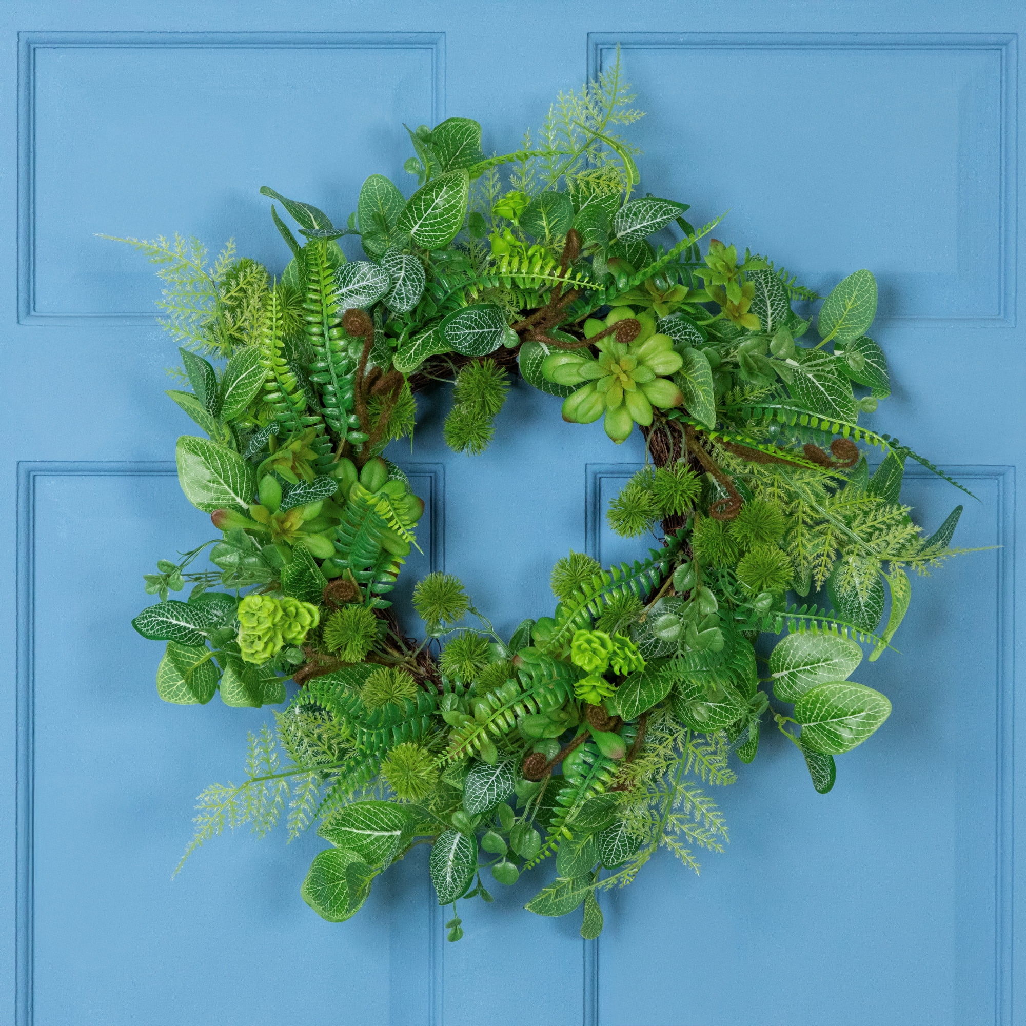 Northlight Decorative Polyester Garden Style Maidenhair Fern and ...