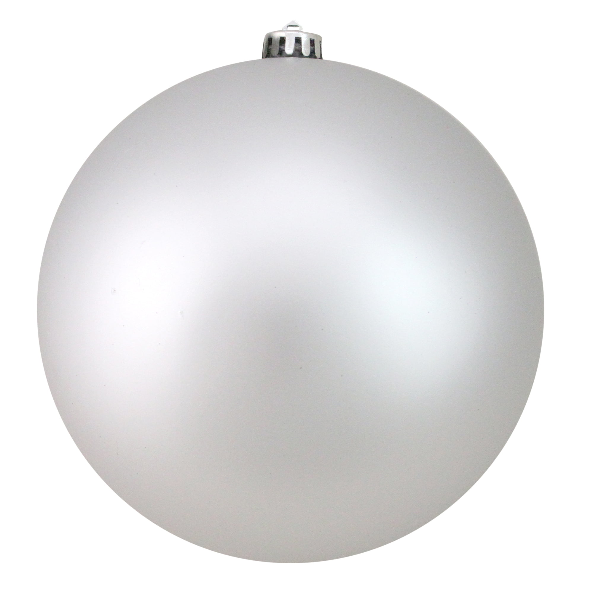 Northlight 8" Silver Matte Shatterproof Commercial Christmas Ball ...