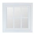 Northlight White Window Pane Mullions Square Wall Mirror - 16.5 ...