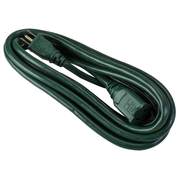 Northlight Outdoor Commercial Extension Cord, 3-Prong Outlet Block, 12 ...