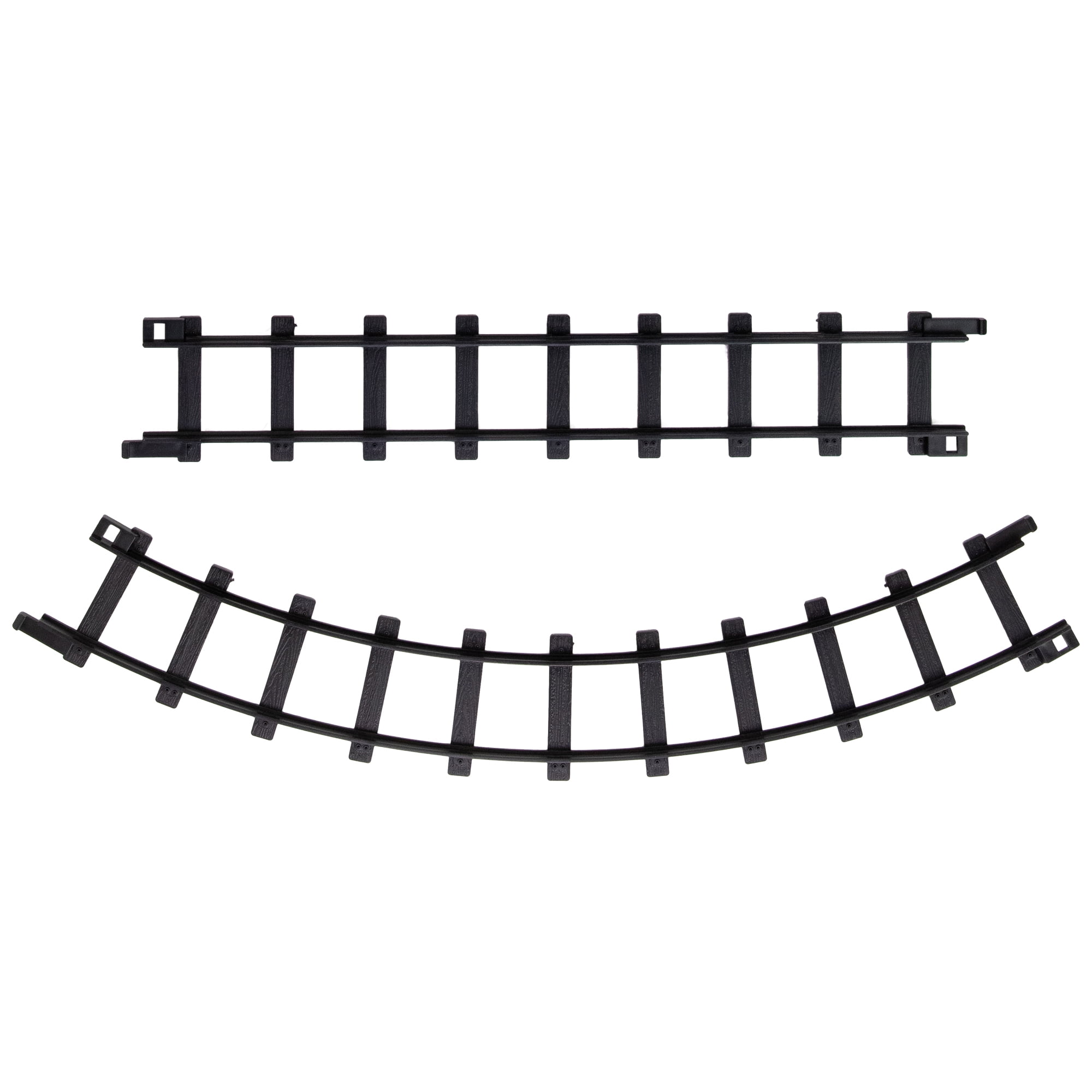 "Northlight Pack of 12 Solid Black Replacement Train Tracks Pieces - 2 ...