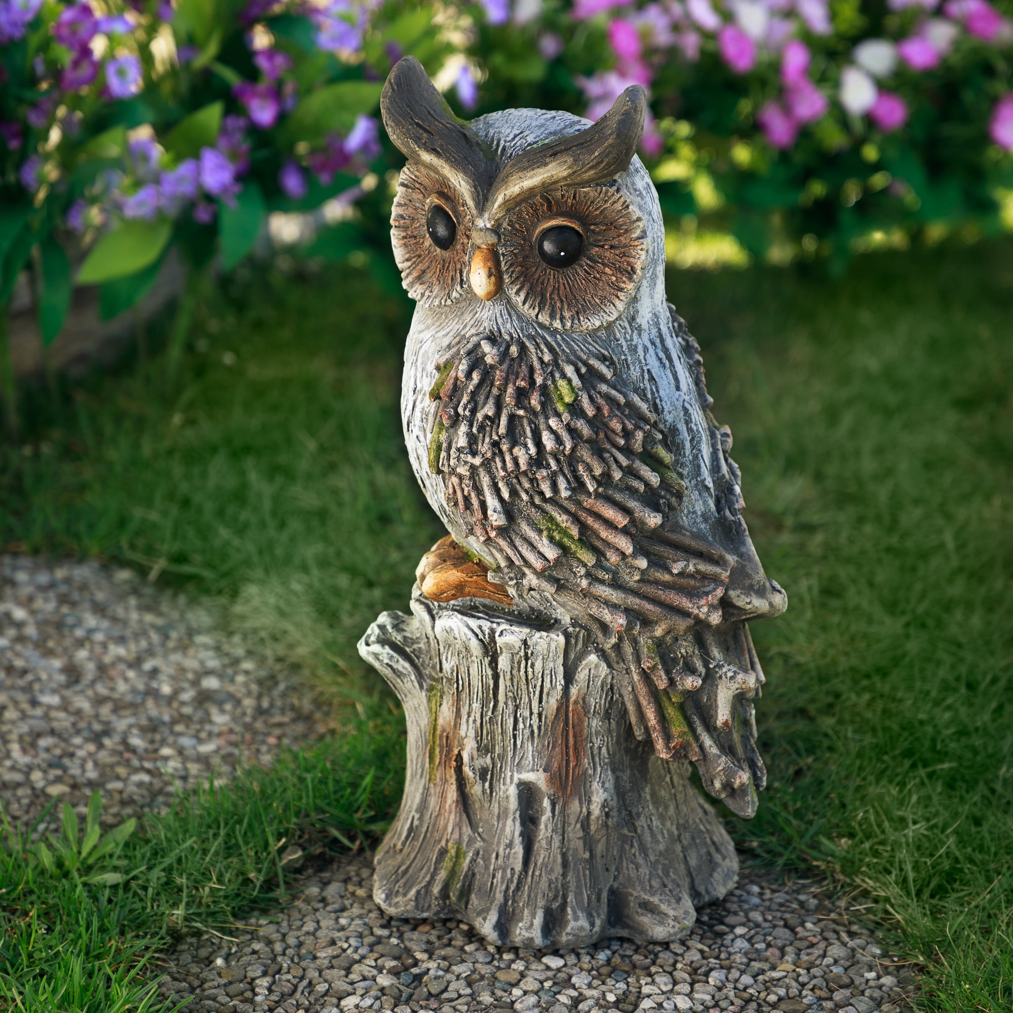 Northlight Perched Owl Outdoor Garden Statue - 17.75" - Walmart.com