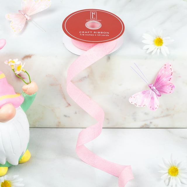 Northlight Grosgrain Craft Ribbon - 7/8" x 10 Yards - Pink - Walmart.com