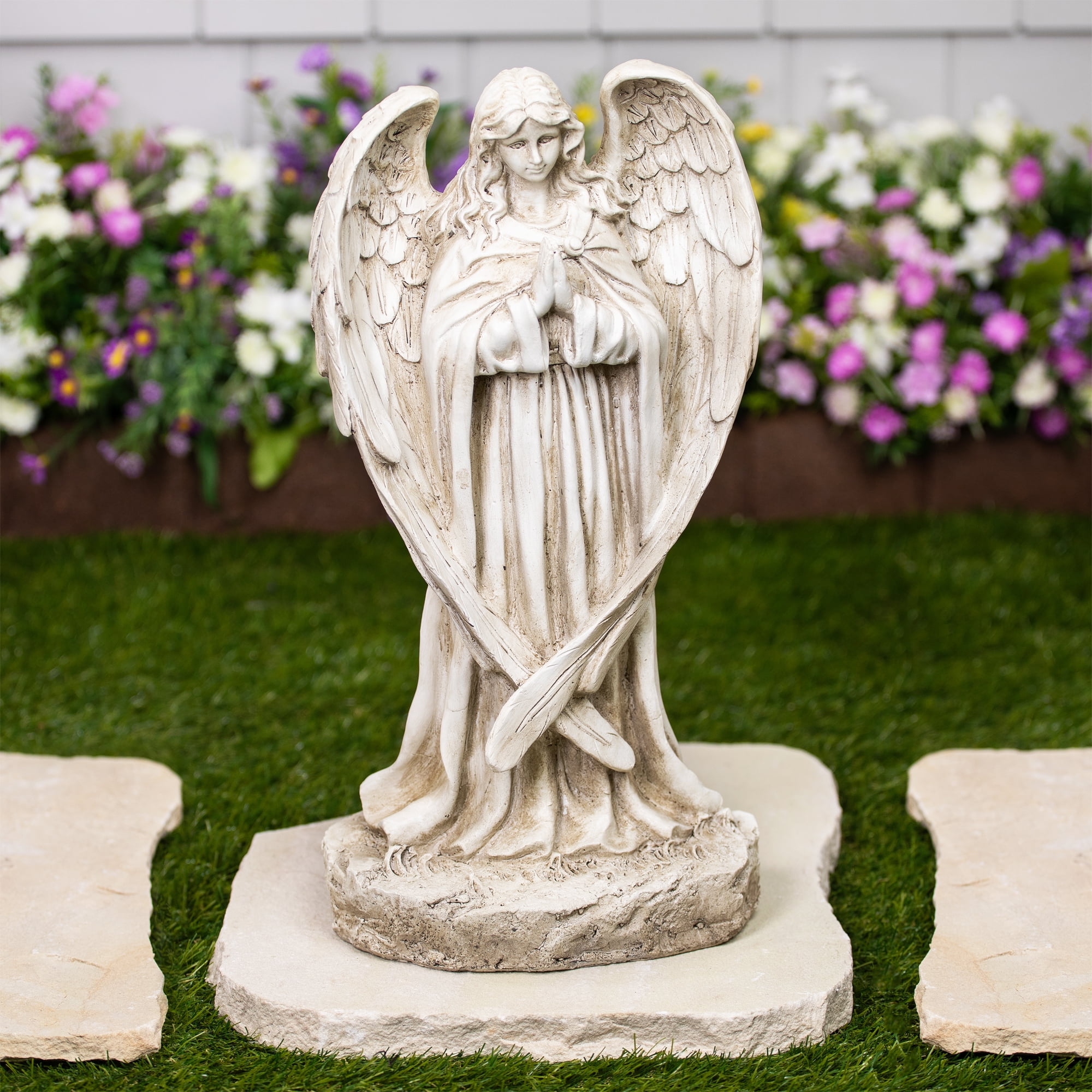 Northlight Praying Angel Outdoor Garden Statue - 17" - Walmart.com