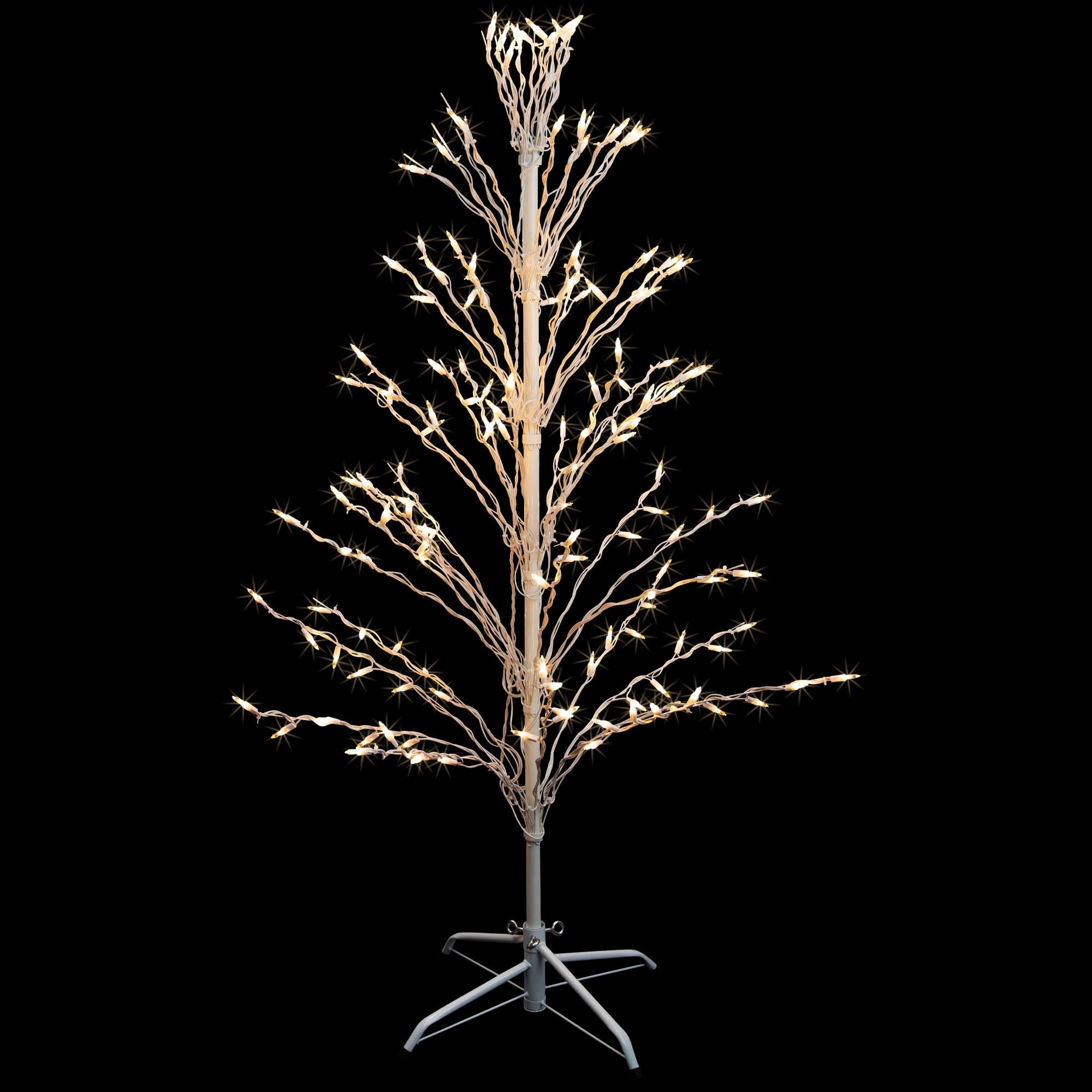 Northlight 4' Pre-Lit Cascade Twig Tree - Clear Lights, Indoor/Outdoor ...