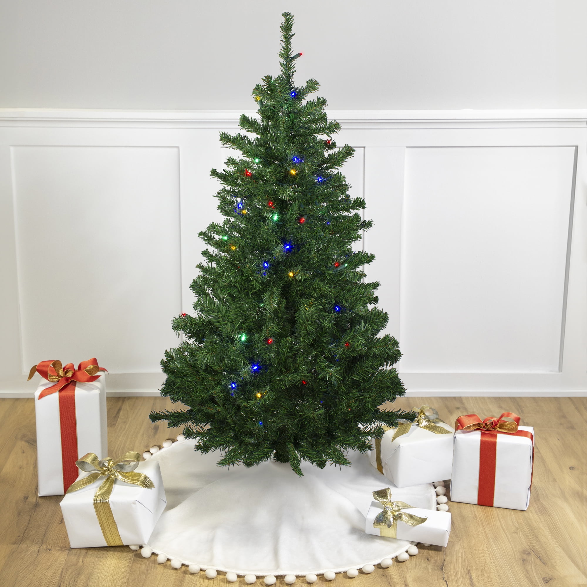 Northlight Pre-Lit Medium Mixed Classic Pine Artificial Christmas Tree ...