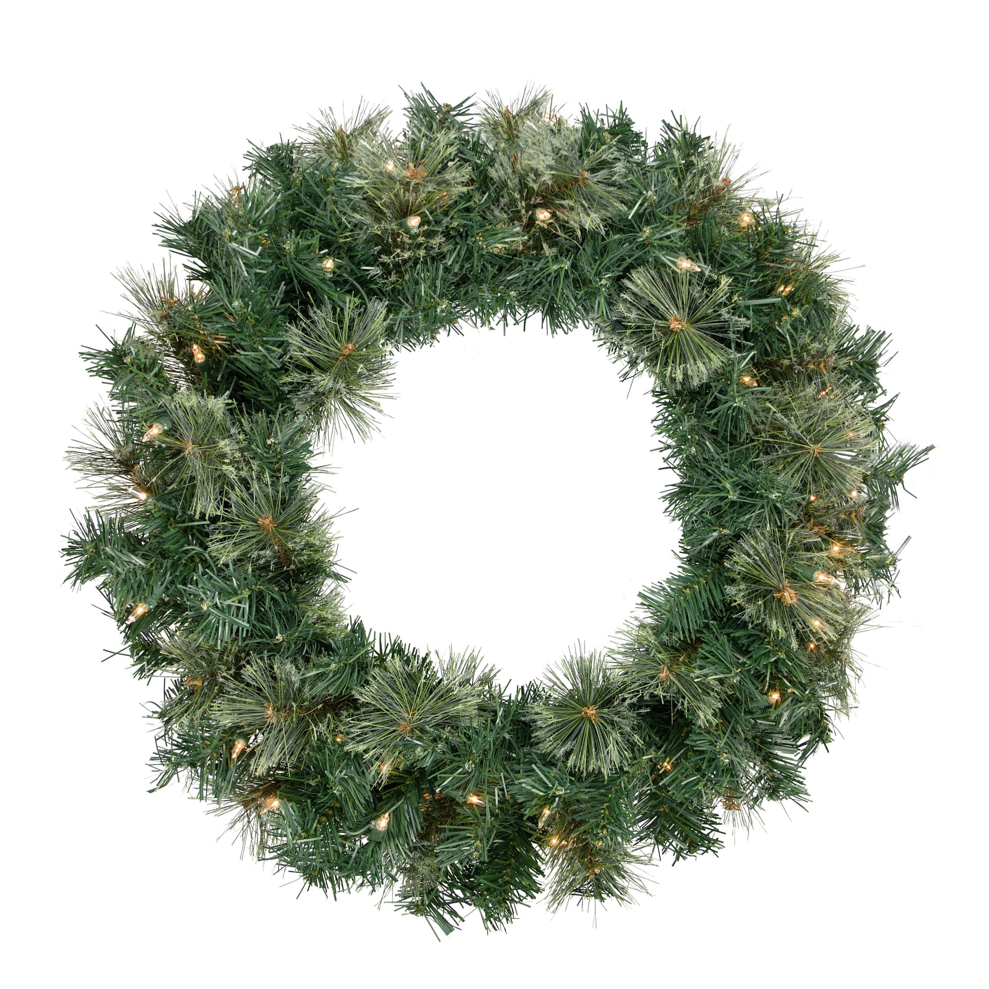 Northlight Pre-Lit Oregon Cashmere Pine Artificial Christmas Wreath ...