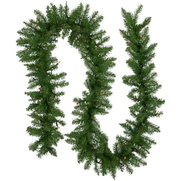 9' Classical Collection Garland with Clear Lights - Walmart.com